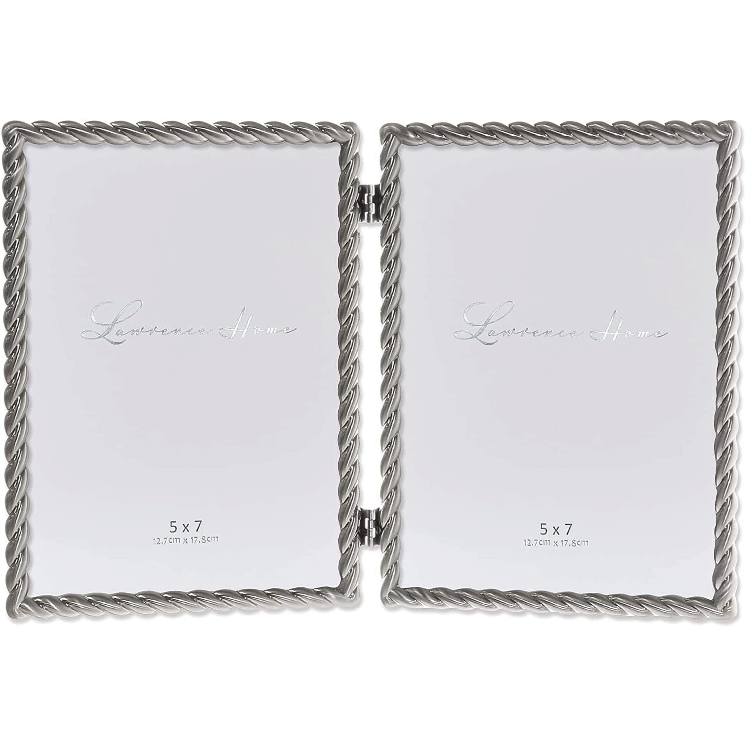 BRUSHED NICKEL ROPE Double 5x7 frame - 5x7 - Walmart.com
