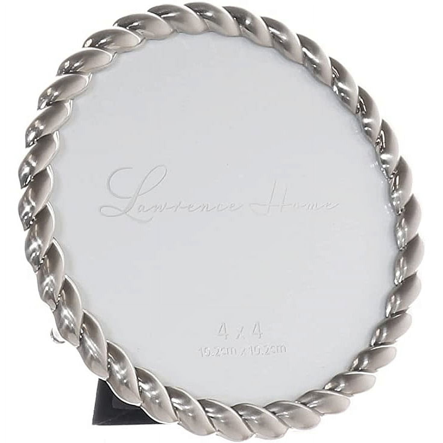 BRUSHED NICKEL ROPE 4x4 Round frame - 4x4 - Walmart.com