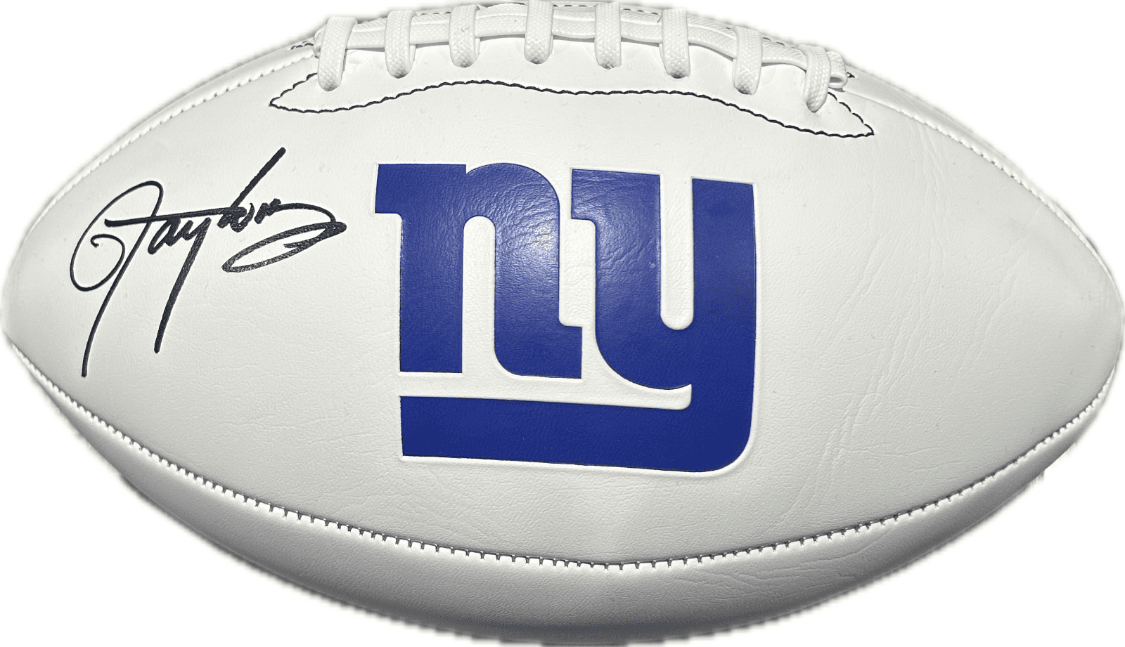 Lawrence Taylor Signed Autographed NY Giants Logo Football JSA ...