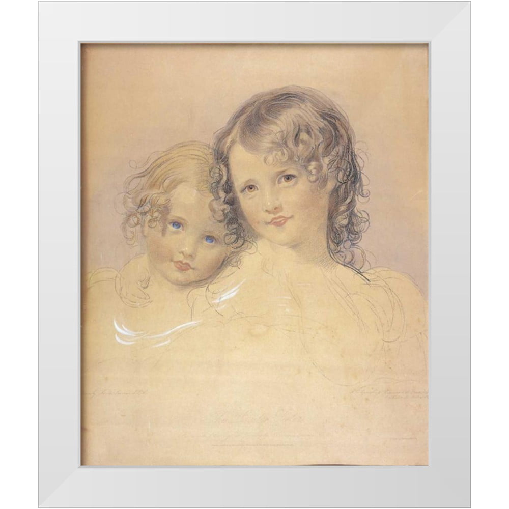 Lawrence, Thomas 20x23 White Modern Wood Framed Museum Art Print Titled ...