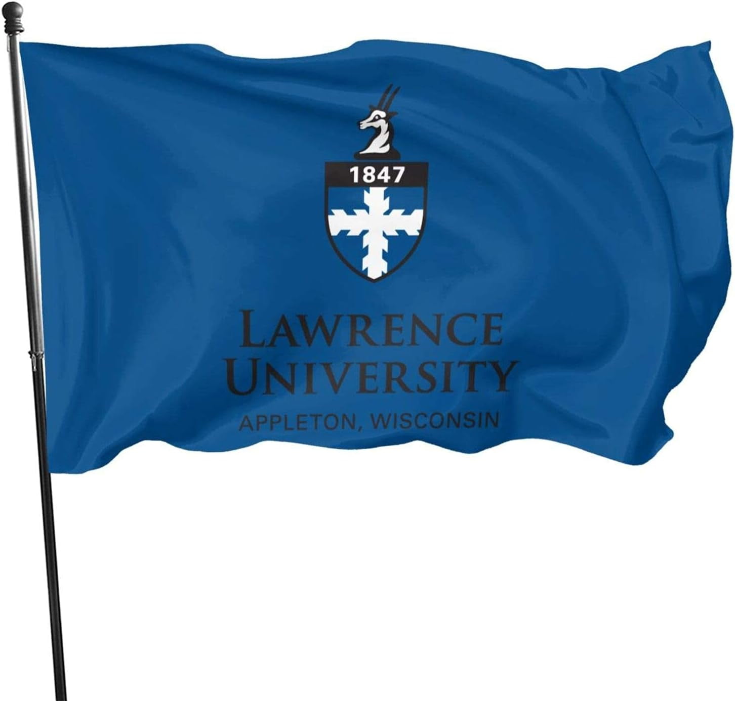 Lawrence University Logoflag Garden Flag 3x5 Ft Decor Outdoor Banner Sign Party Parade Breeze ...