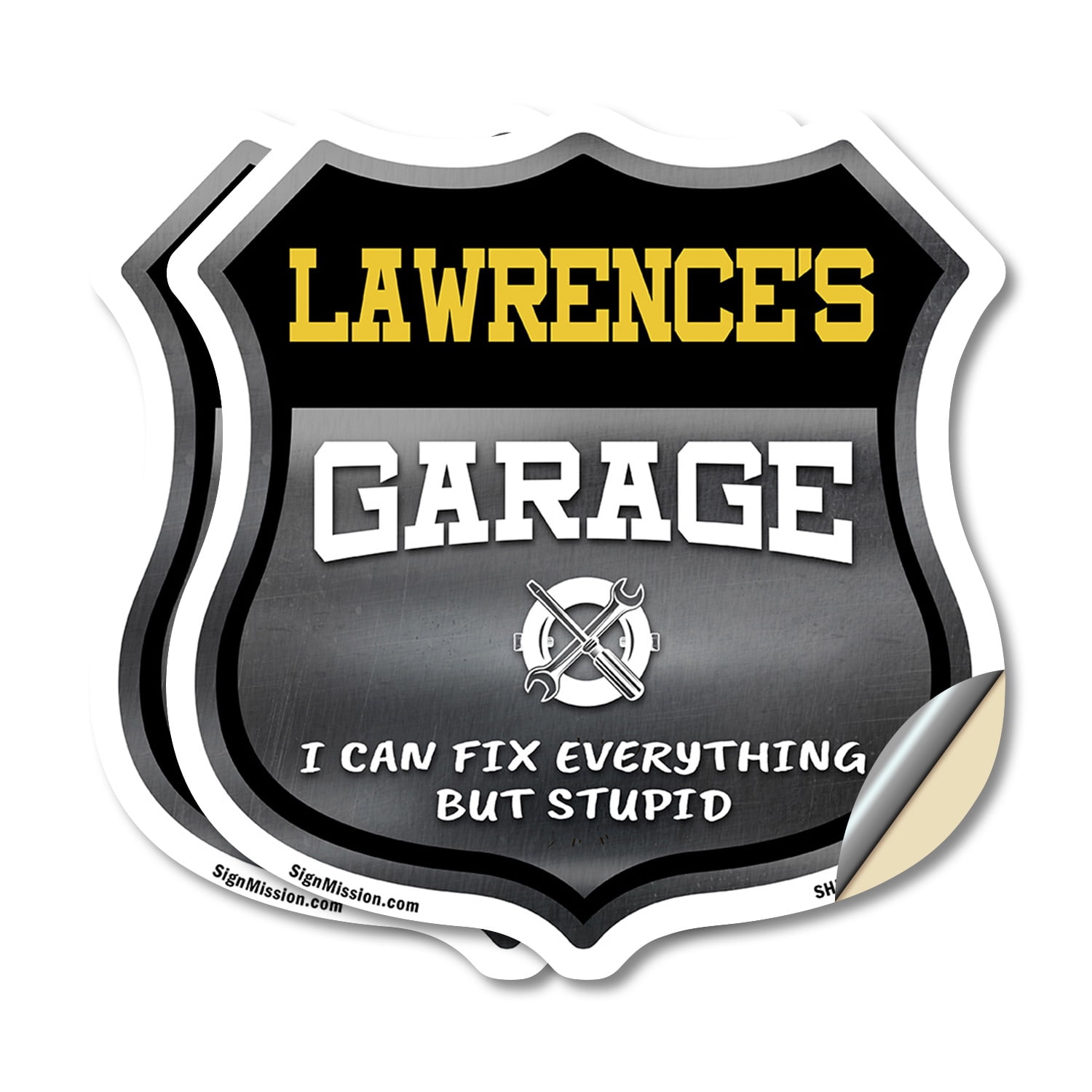 Lawrence's Garage I Can Fix Everything But Stupid (2 Pack) 18 inch X 18 ...
