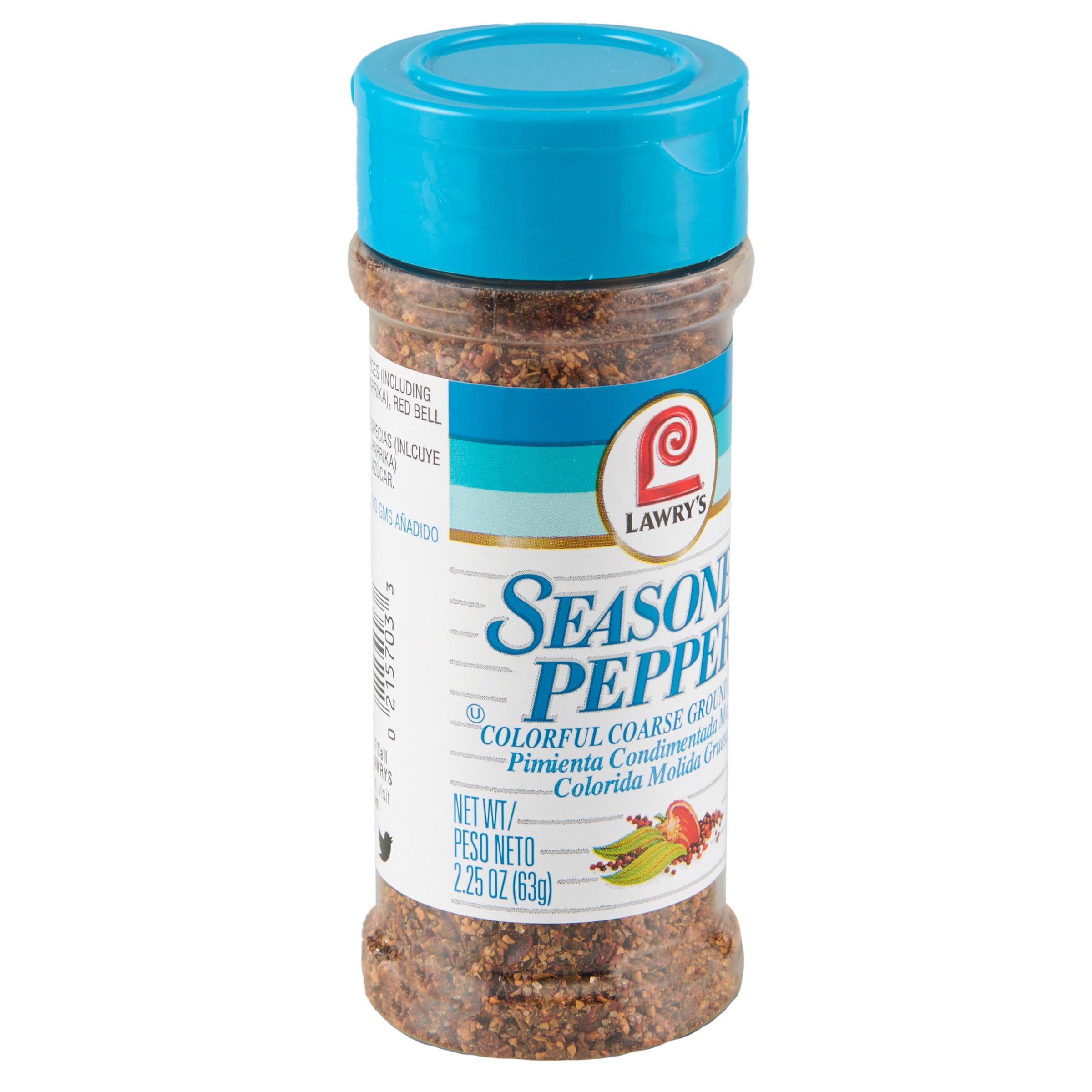 2X - Lawry,S Pepper Seasoning Course Ground, 2.25 Oz - Walmart.com