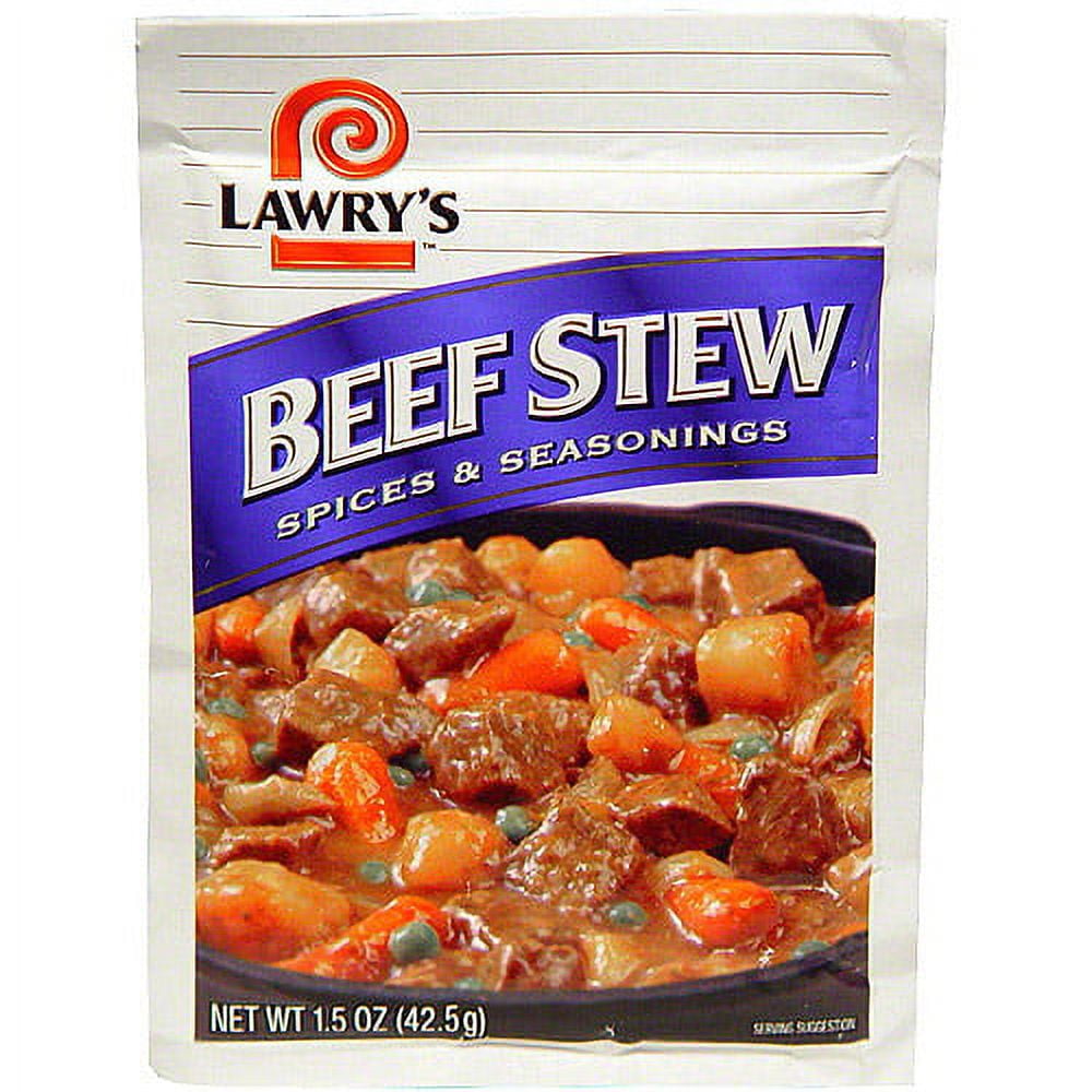 Lawry's Beef Stew Seasoning Mix, 1.5 oz (Pack of 24) - Walmart.com