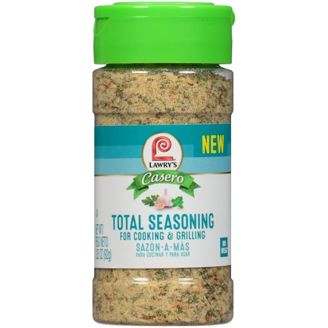 Lawry's Casero Total Seasoning, 3.25 oz Mixed Spices & Seasonings ...