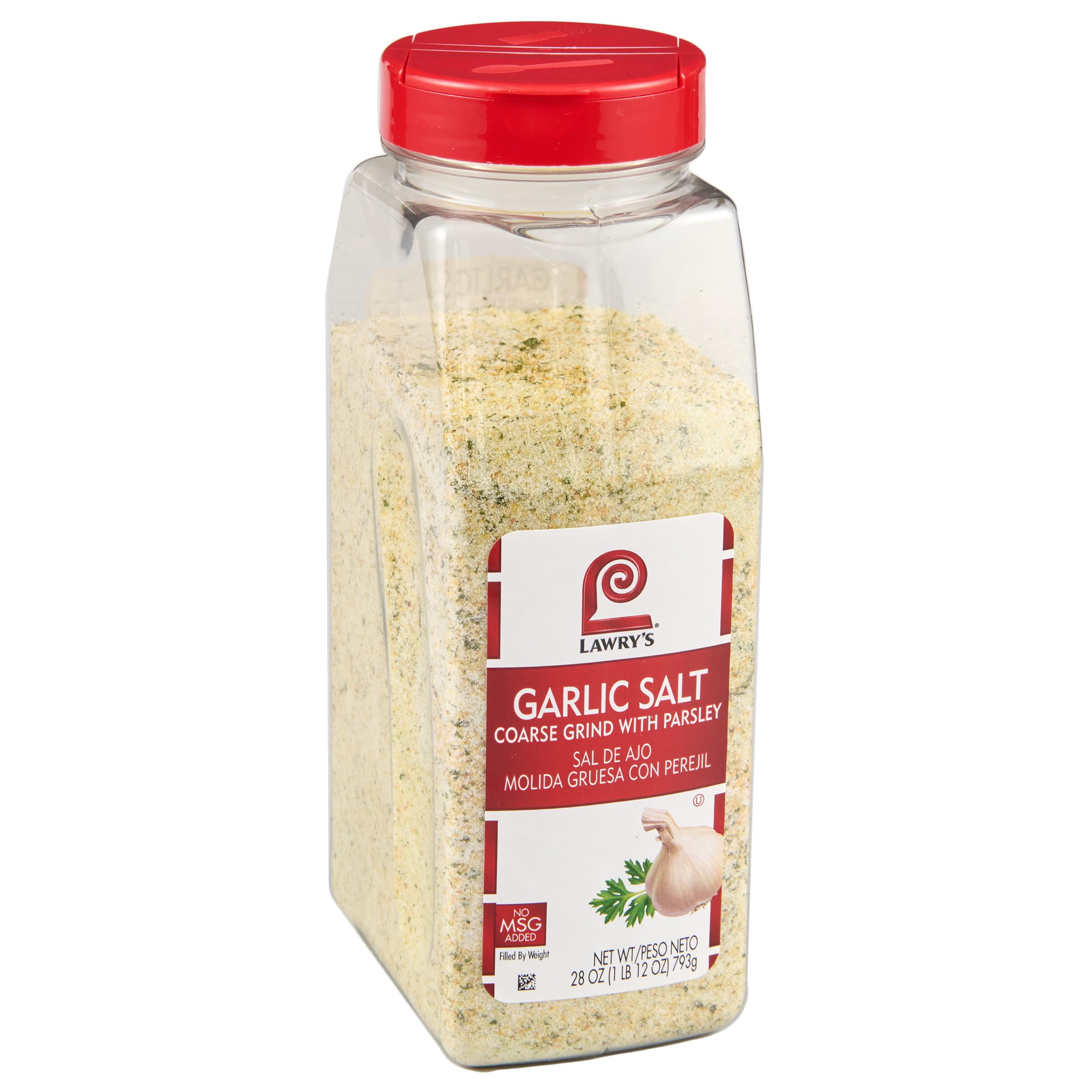 Lawry's Coarse Grind Garlic KEF28 Salt with Parsley, 28 oz - One 28 ...