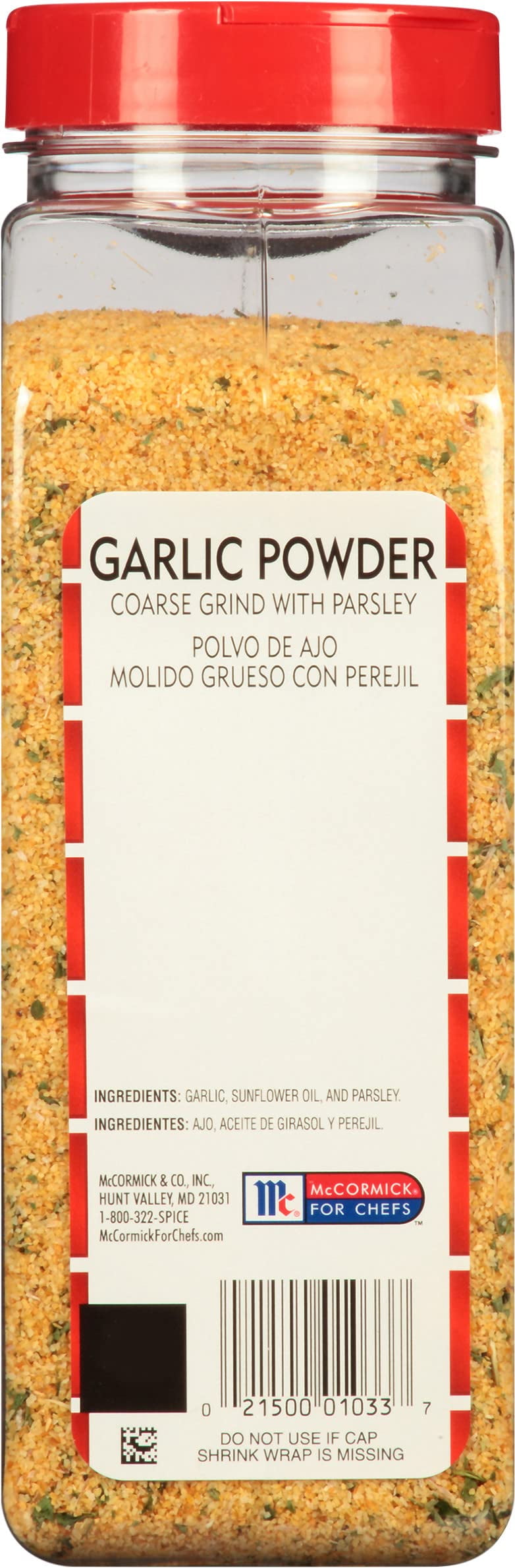 Lawry's Coarse Grind Garlic Powder with Parsley, H2FSD24 oz - One 24 ...