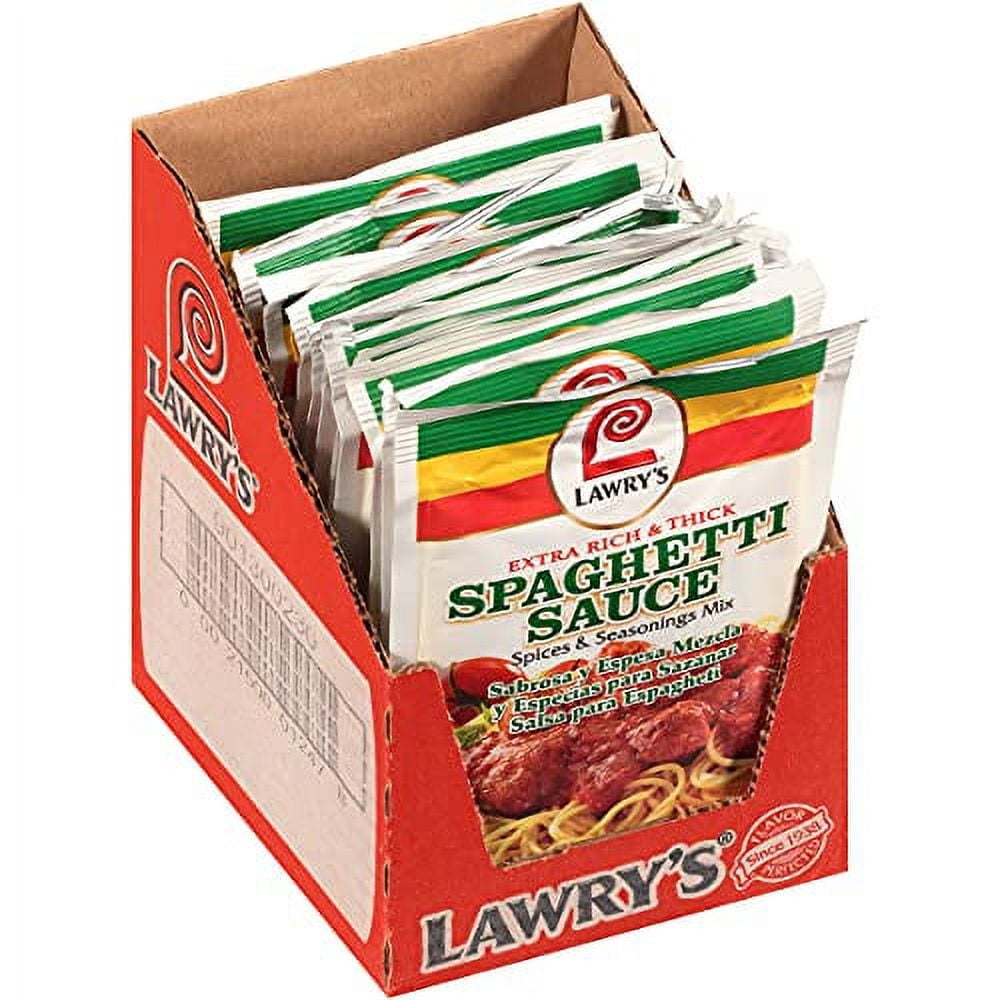 Lawry's Extra Rich & Thick Spaghetti Sauce Spices & Seasonings Mix, 1. ...