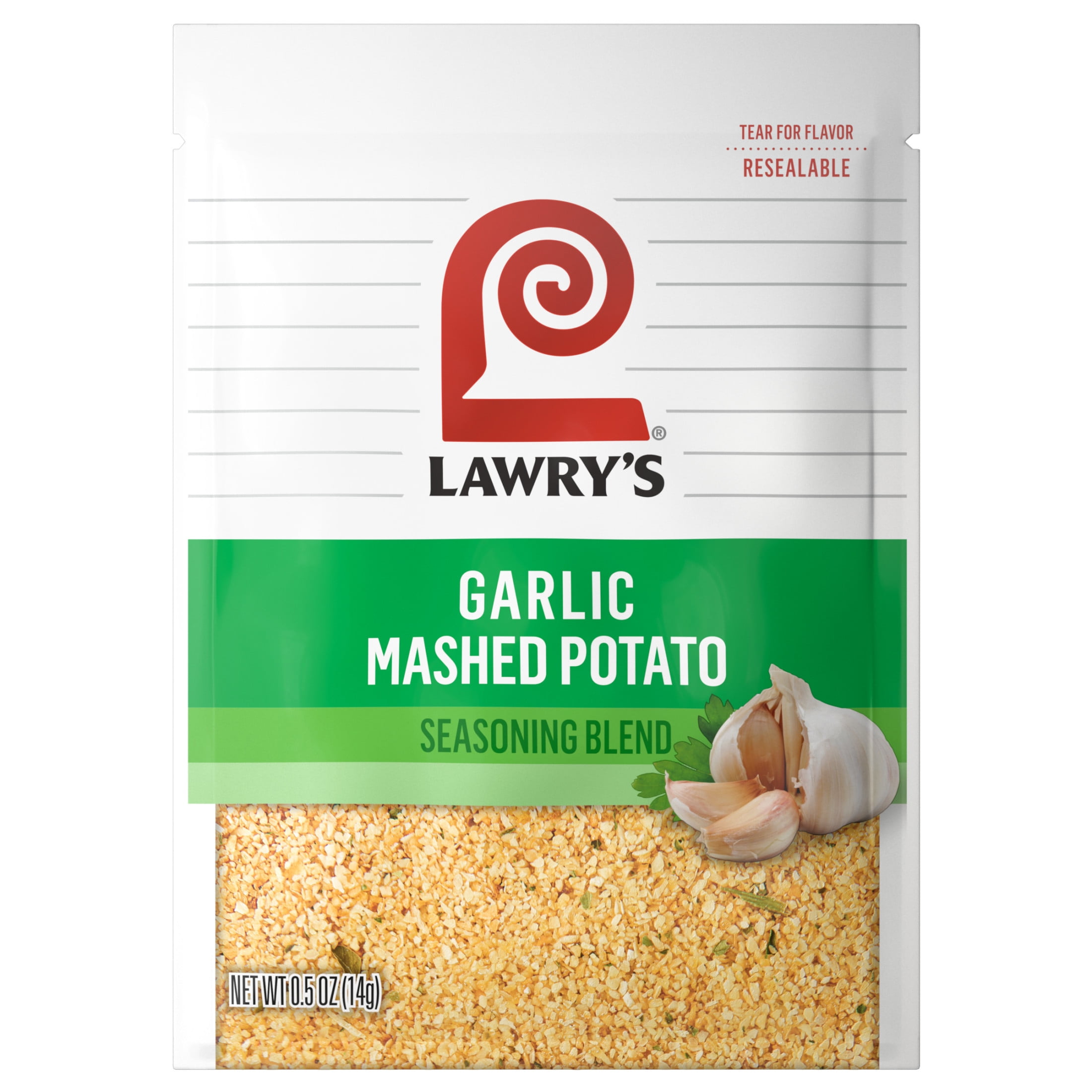 Lawry's Garlic Mashed Potato Seasoning Blend, 0.5 oz Pouch - Walmart.com