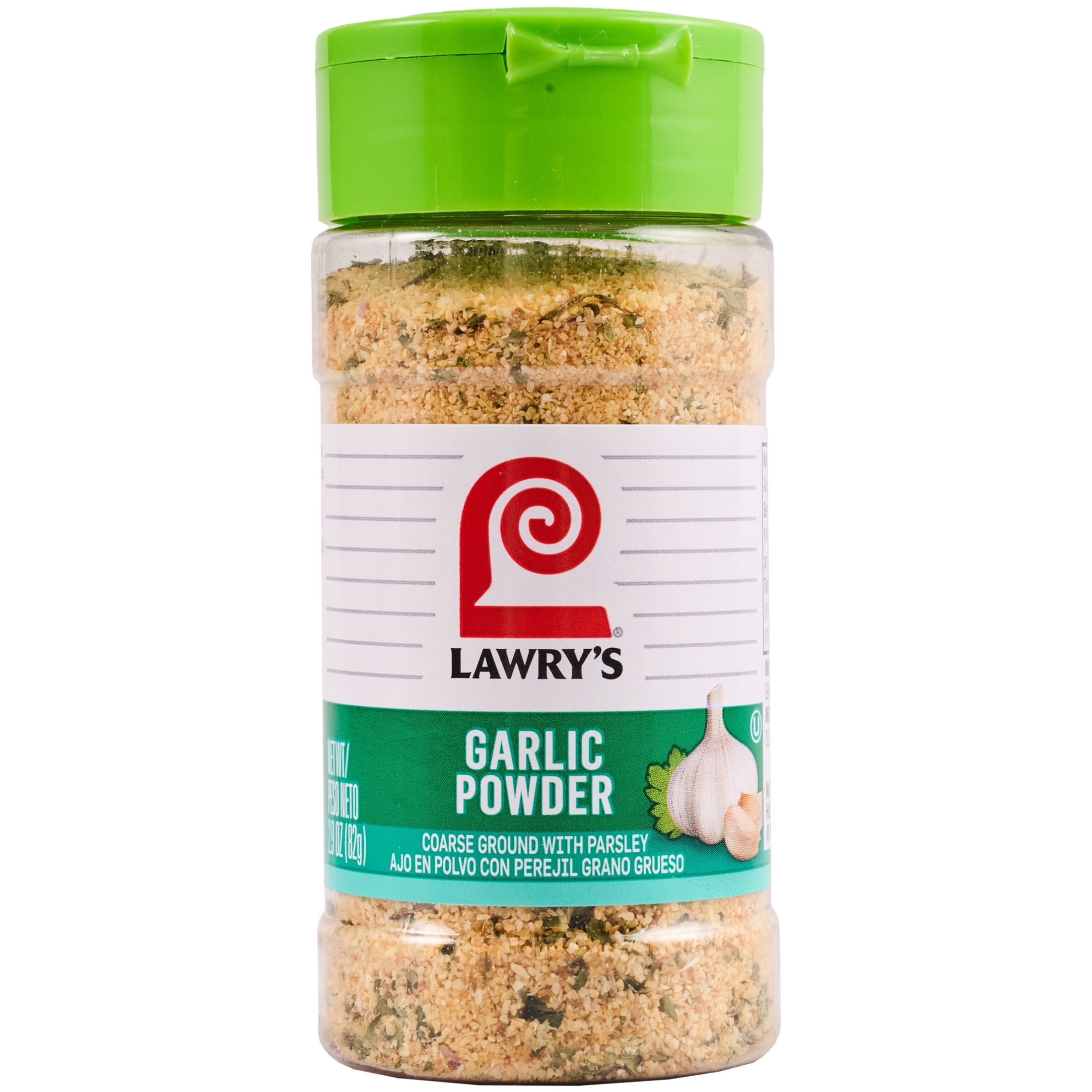 Lawry's Kosher Garlic Powder 2.9 oz Bottle Coarse Ground with Parsley ...