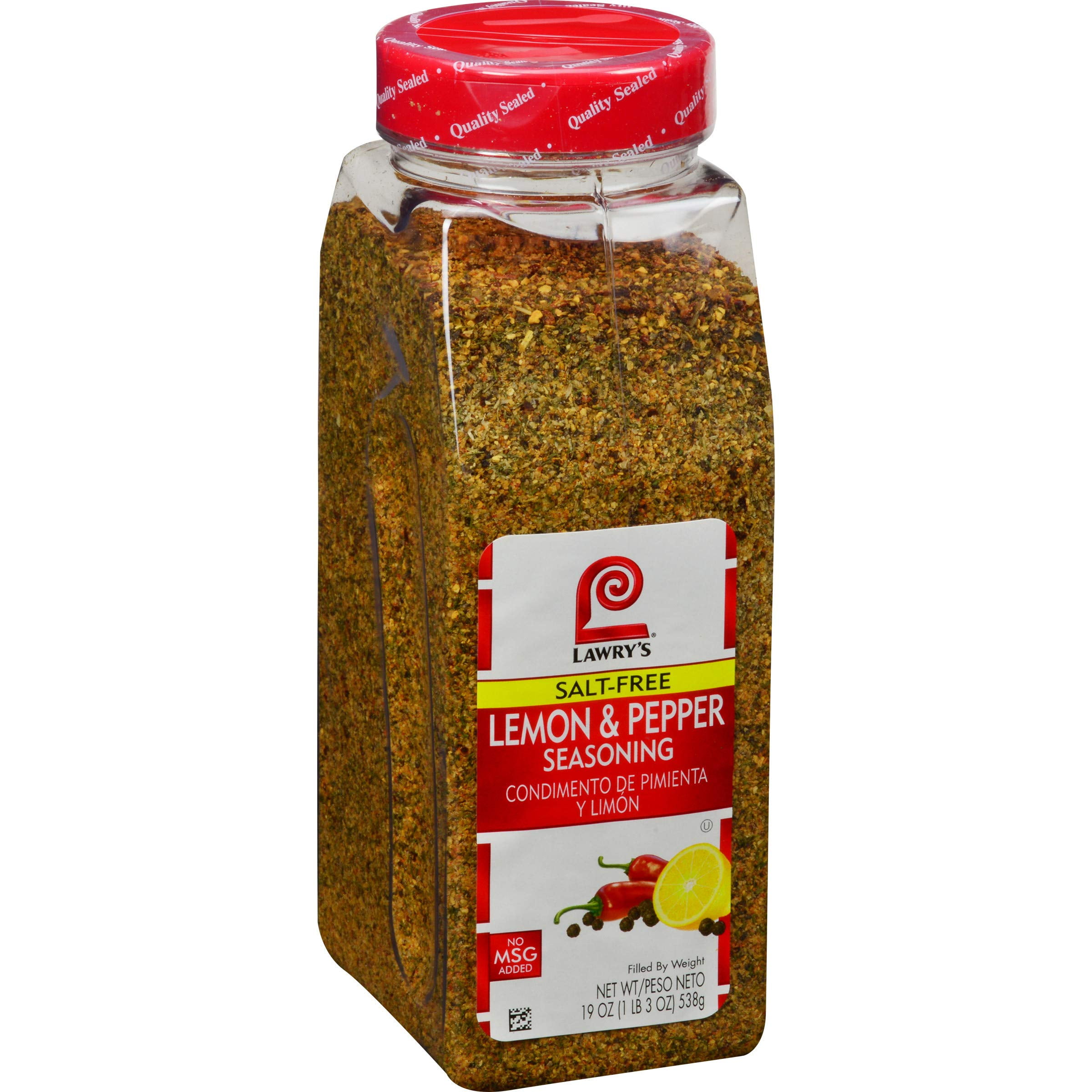 Lawry's Salt Free Lemon YYF14 & Pepper Seasoning, 19 oz - One 19 Ounce ...