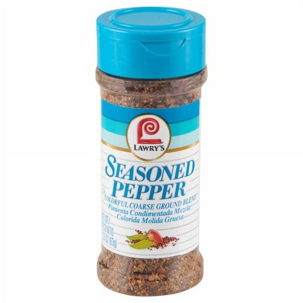 Lawry's Seasoned Pepper, 2.25 oz, Coarse Ground Blend with Spices and ...