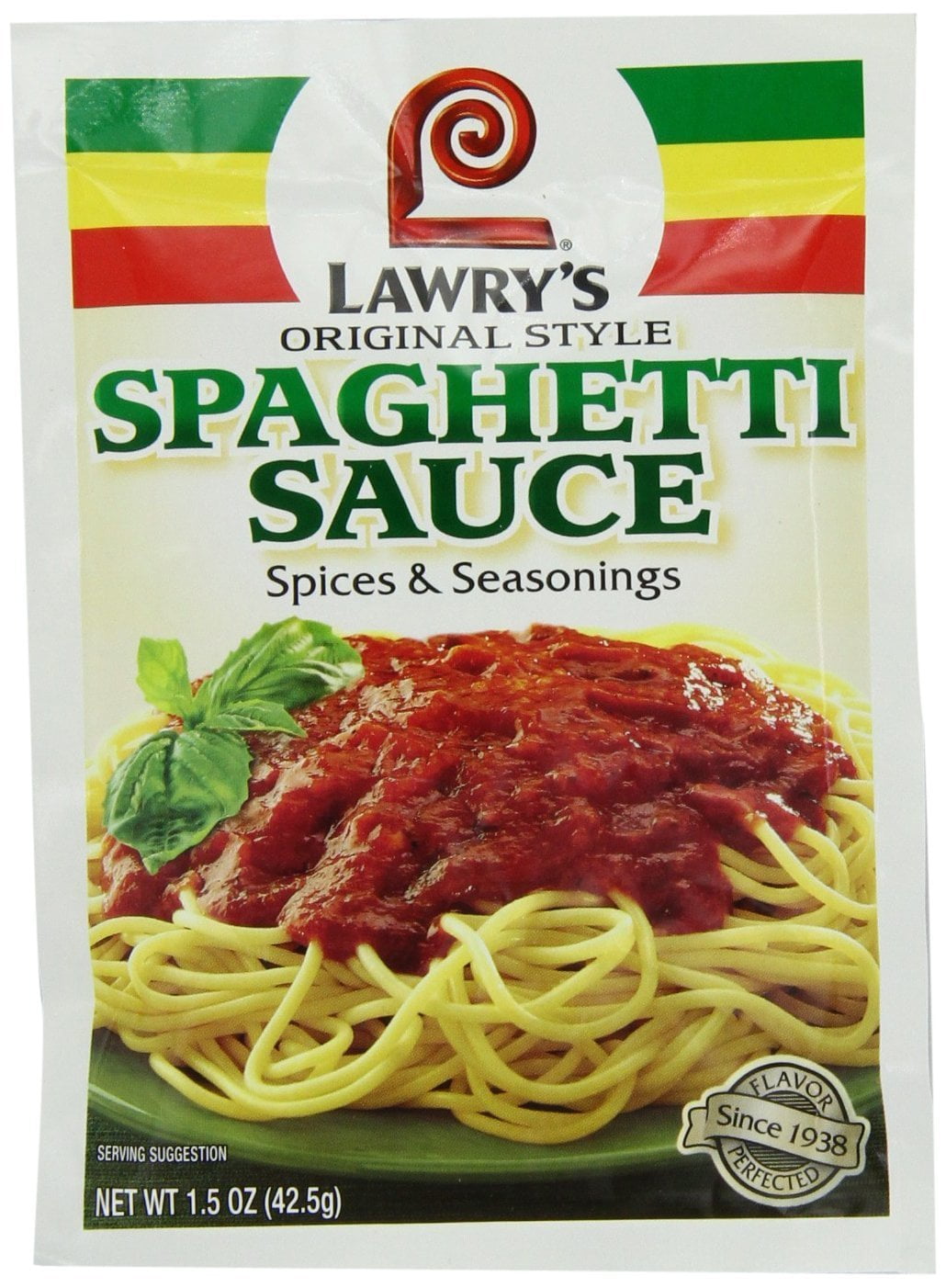 Lawry's Spaghetti Sauce Spice & Seasonings, AD01 Original Style, 1.5 ...