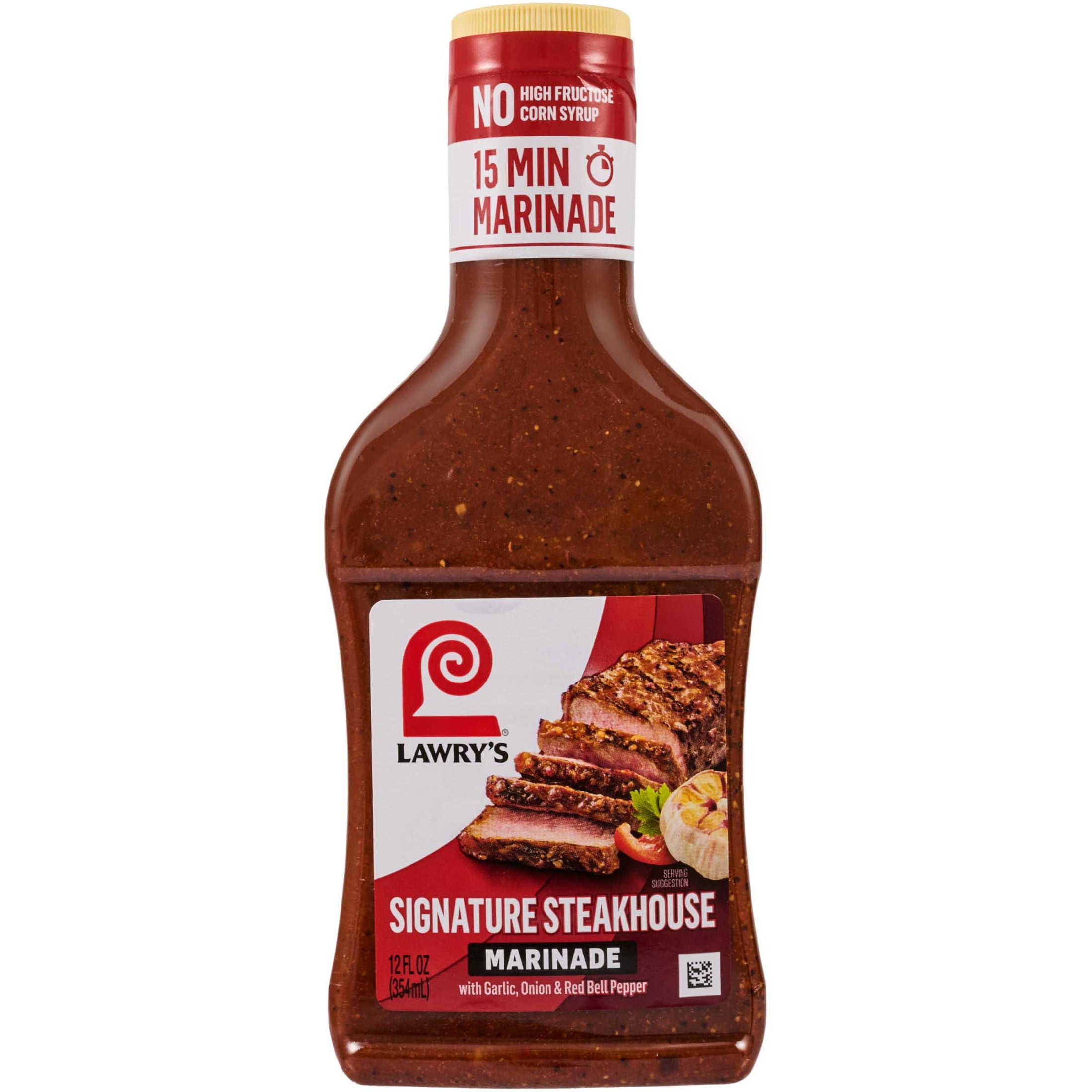 Lawry's, Steakhouse Marinade, 12 fl oz Bottle, Robust Flavor - Walmart.com