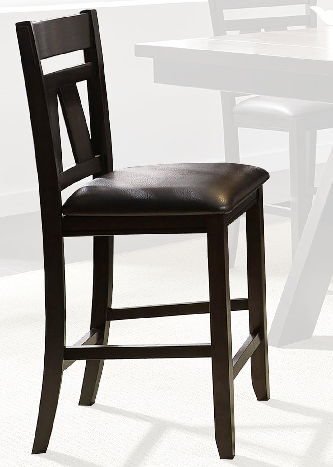 Lawson Back Counter Chair (RTA), W19 x D21 x H41, Black - Walmart.com