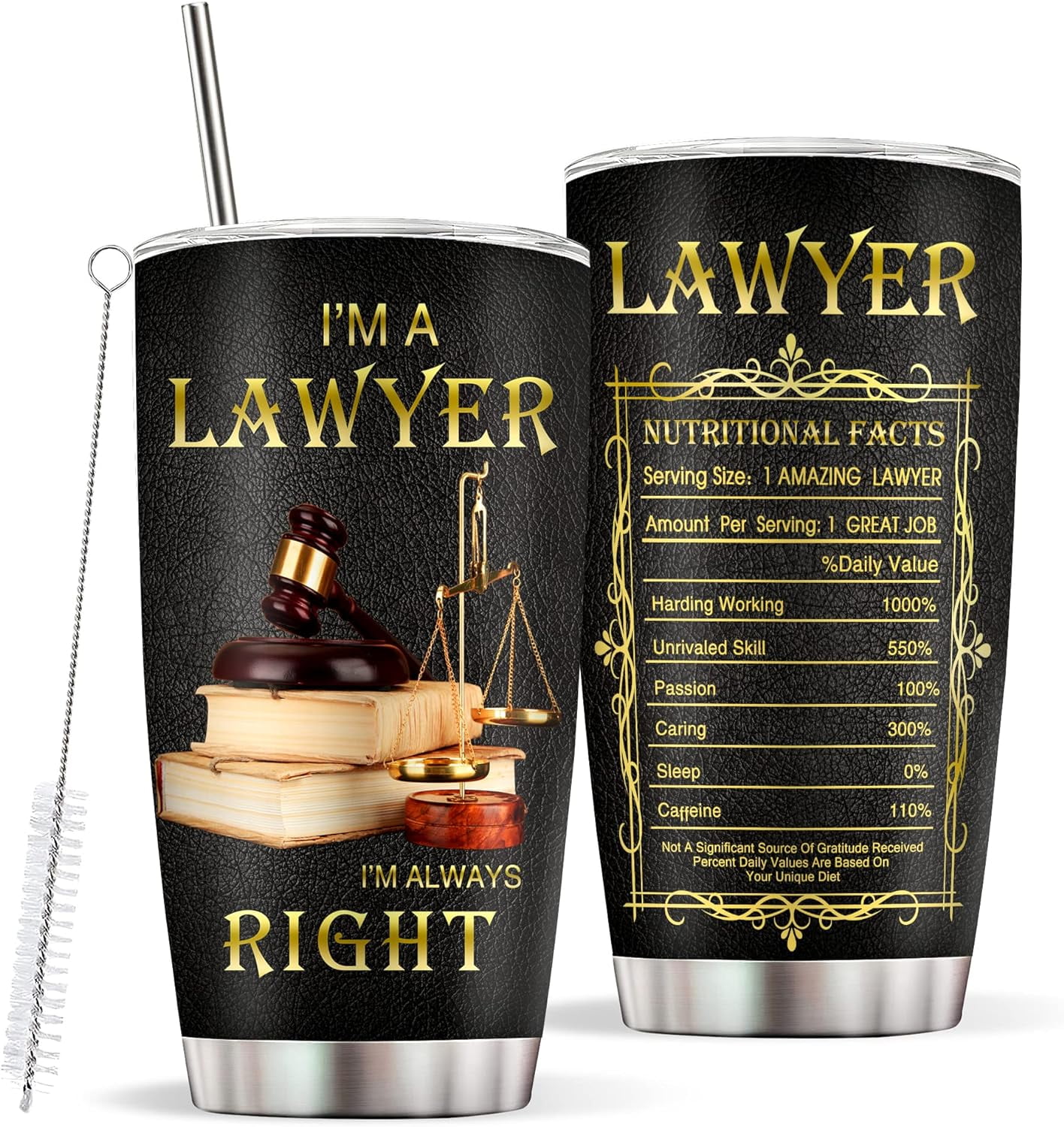 Lawyer Gifts for Men Women, Stainless Steel Lawyer Tumbler 20oz ...