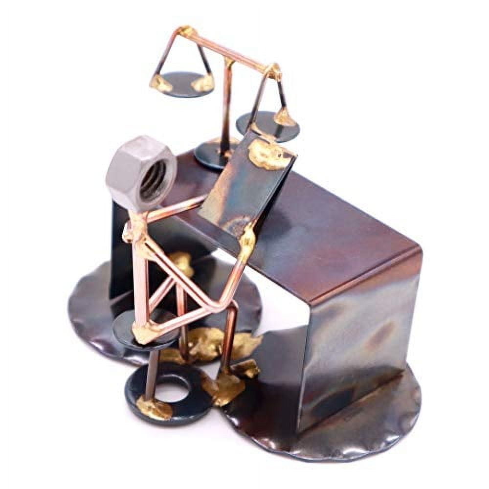 Lawyer - Handmade Metal Figurine - Hand Welded Metal Art and Recycled ...