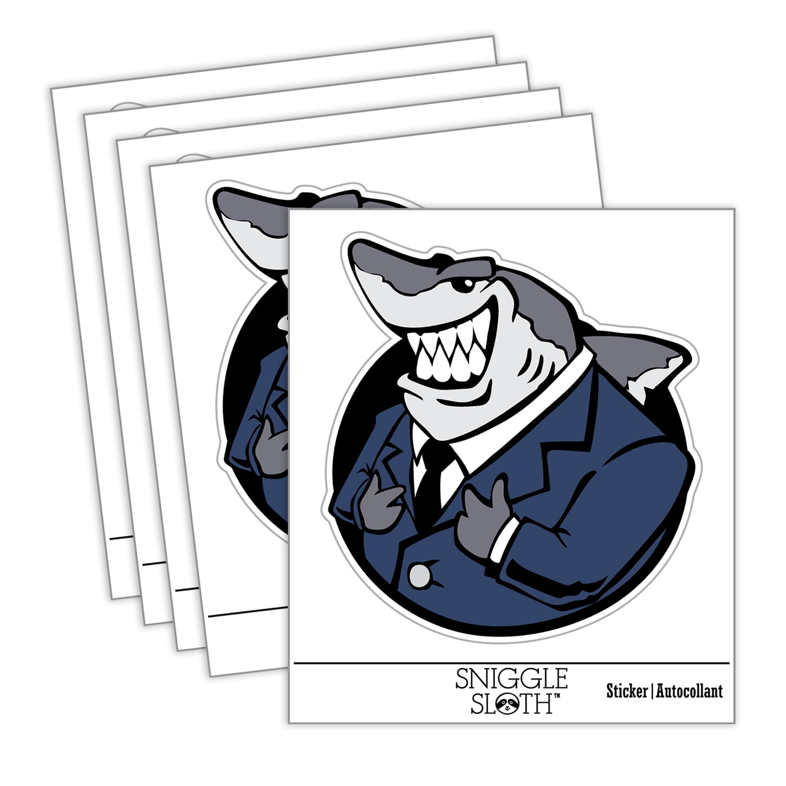 Lawyer Loan Shark in a Business Suit Car Window Bumper Water Bottle ...