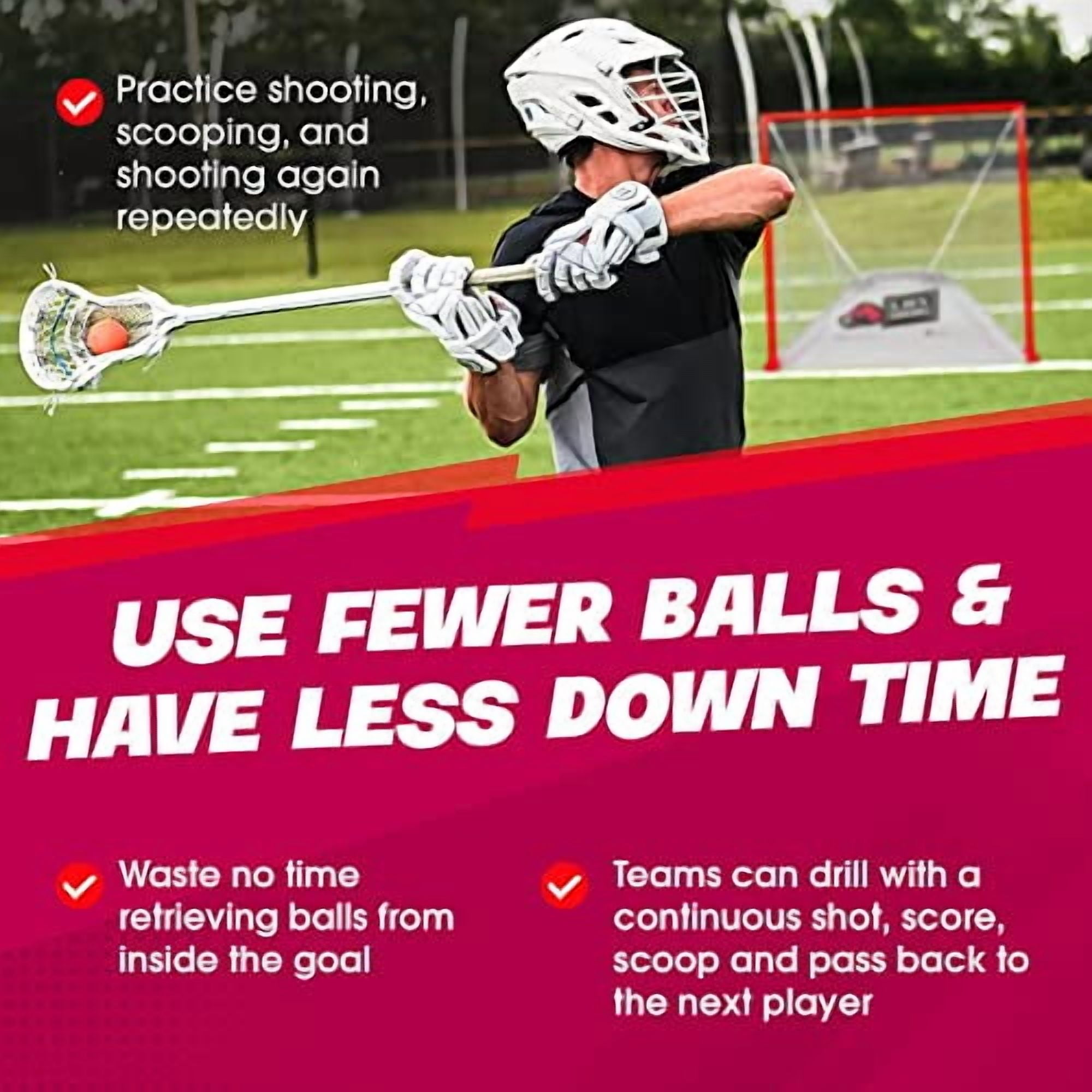 Lax Dog Lacrosse Goal Ball Return/Retriever Insert for Lacrosse Goals by Goal Sports Innovation ...
