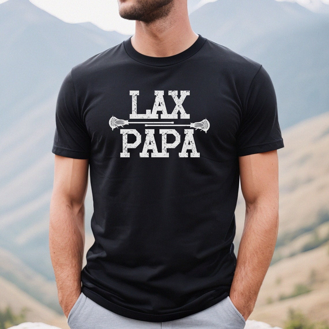 Lax Papa Shirt, Lacrosse Papa Shirt, Proud Lacrosse Grandpa T Shirts ...