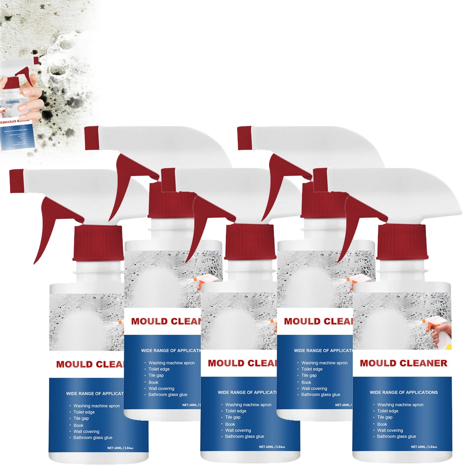 Laxazopa Heavy-Duty Mold Remover Spray - 60ML Multi-Surface Cleaner for ...