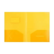 BAZIC Poly Envelope Binder Pocket Folder, 3 Hole Punched, Clear Letter ...