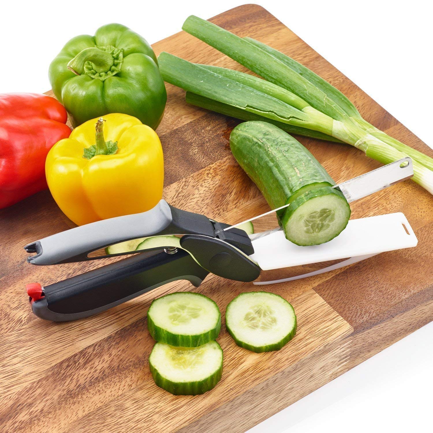 Laxit 2in1 1810 Steel Smart Clever Cutter Kitchen Knife Food Chopper ...
