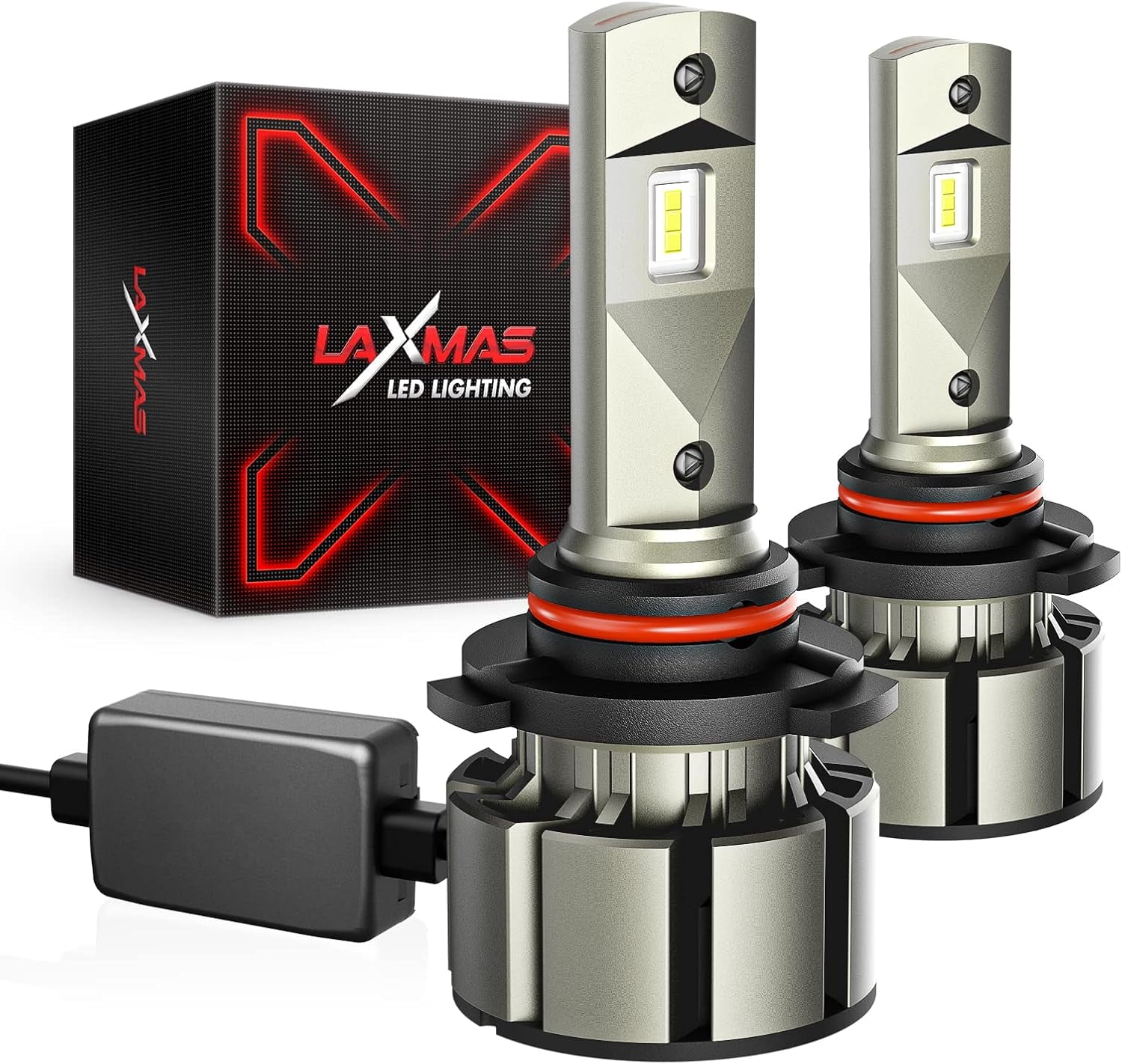 Laxmas LM1 9006/HB4 LED Light Bulbs, 18000 Lumens 600% Brighter 6500K ...