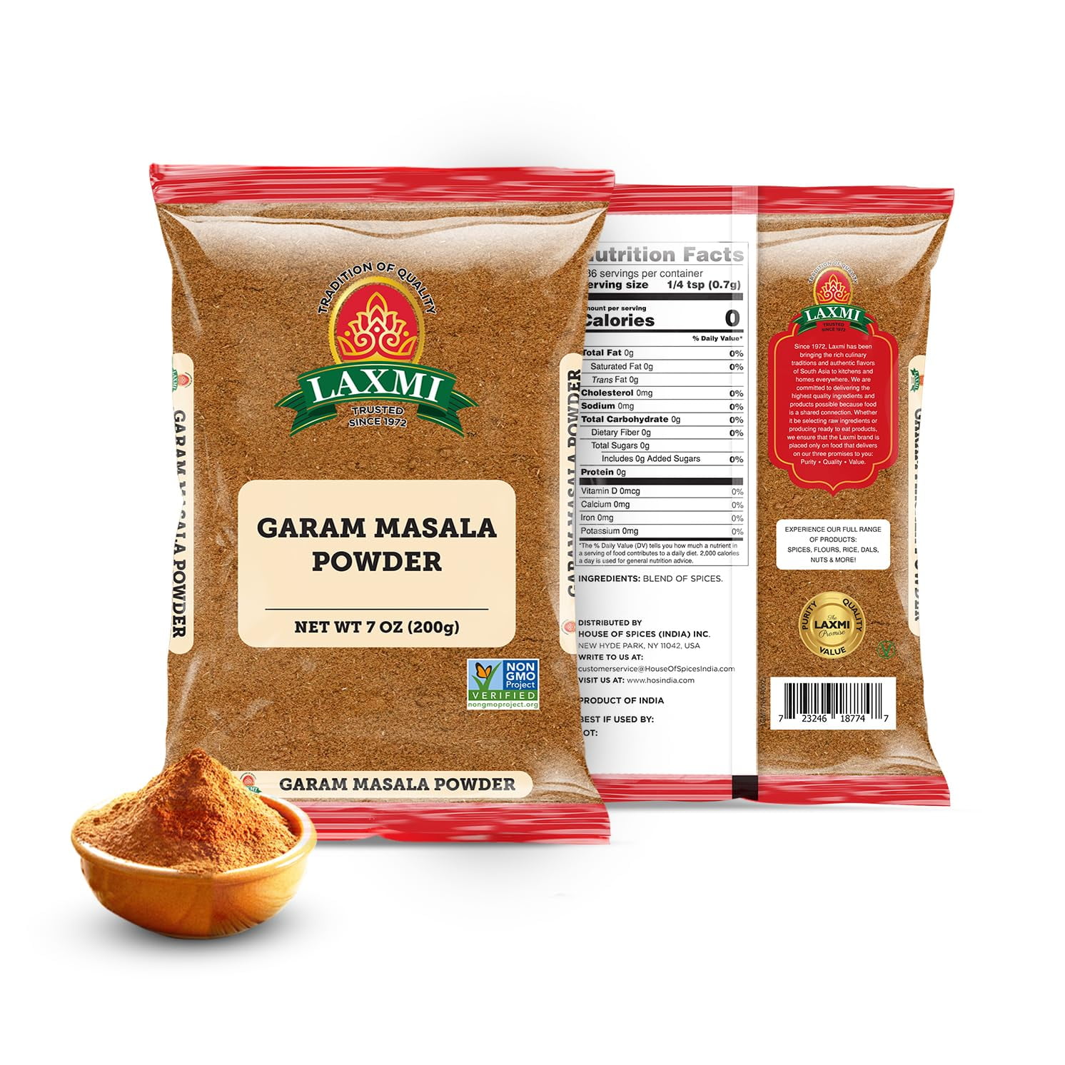 Laxmi Garam Masala 7 MFF30 Oz (200gm) | A spicy and aromatic blend of ...