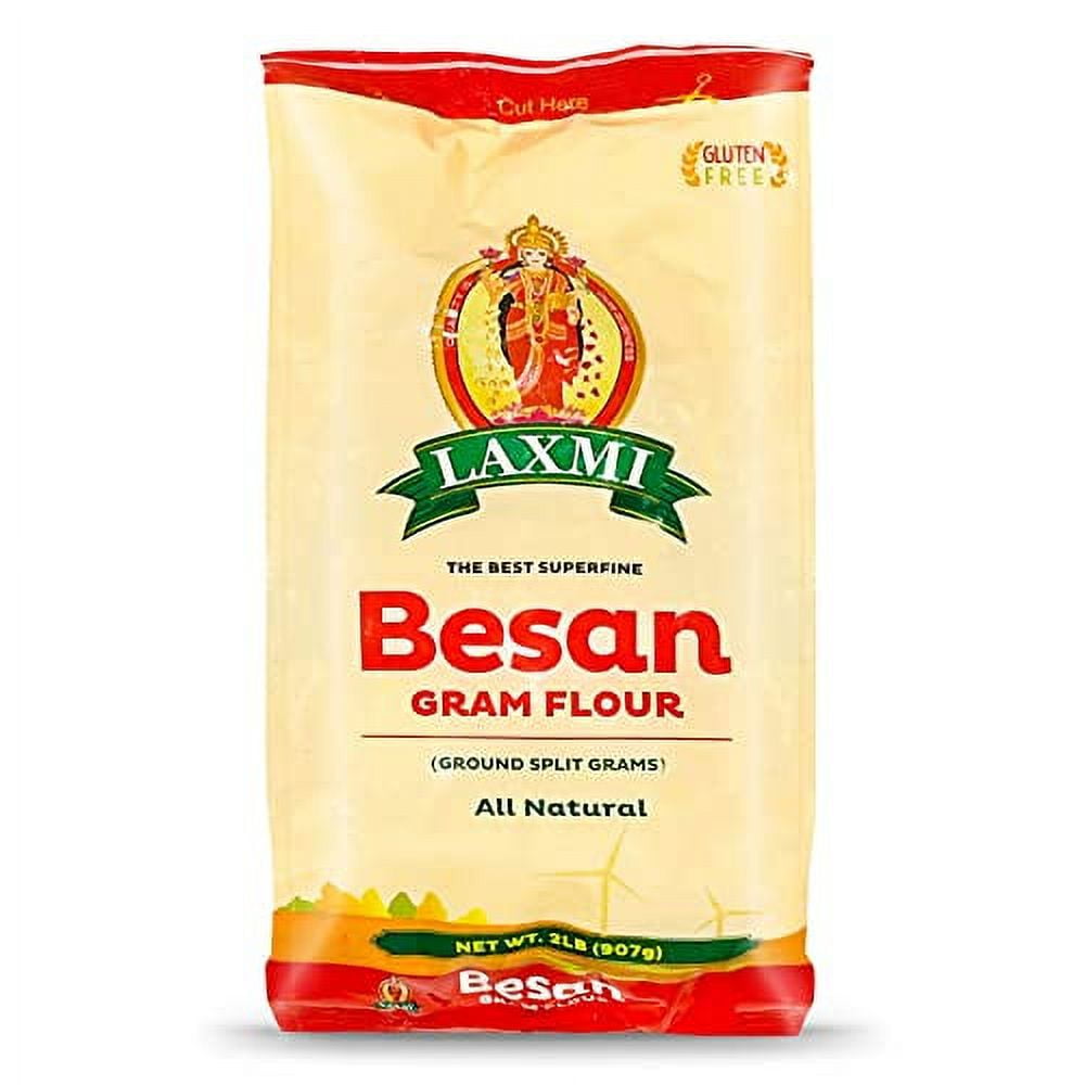 Laxmi Freshly Milled Besan Gram Flour - 2lb for Traditional Indian ...