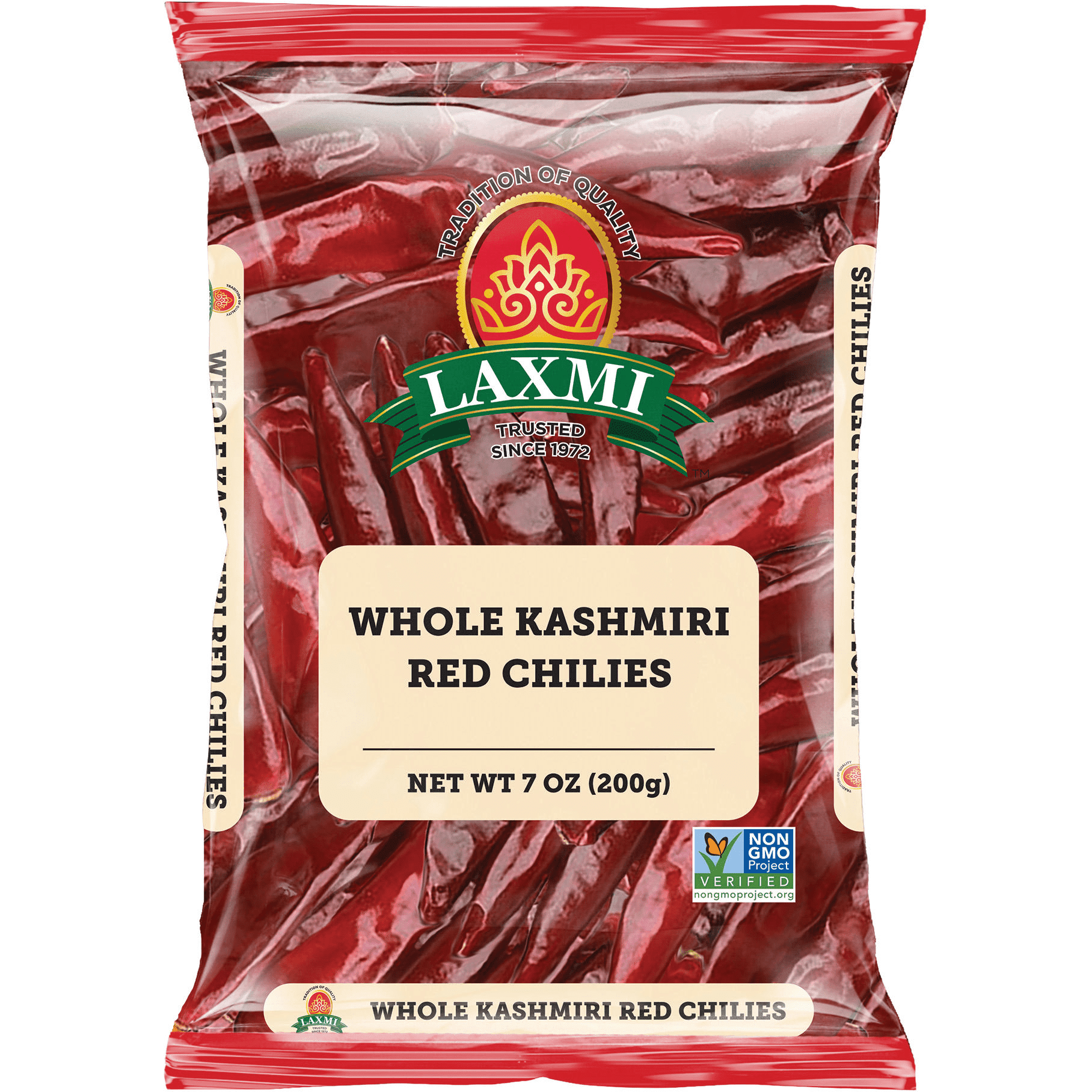 Laxmi Kashmiri Chili Whole (200G) - Walmart.com