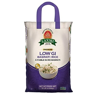 Laxmi Low GI Long Grain Basmati Rice - 10lb - Walmart.com