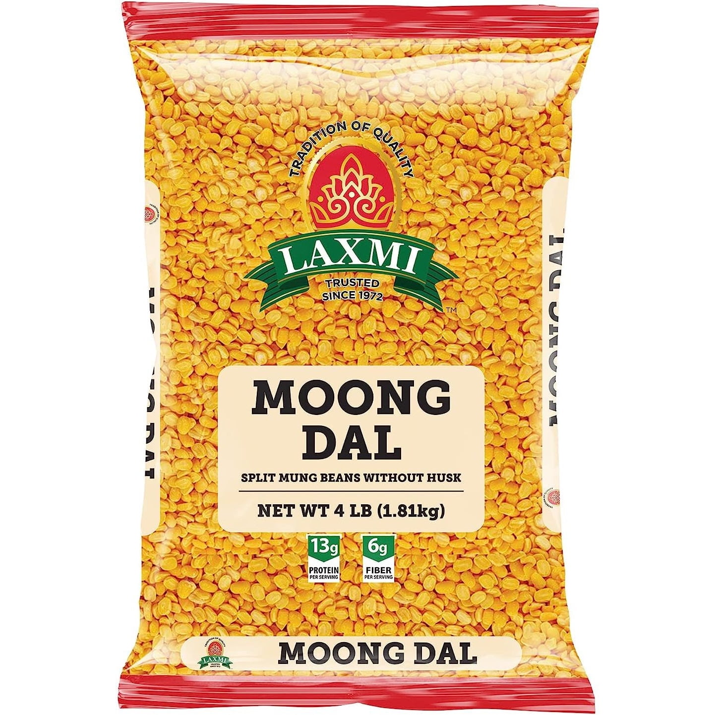 Laxmi Moong Dal (Split Mung Beans) 4lbs - Walmart.com
