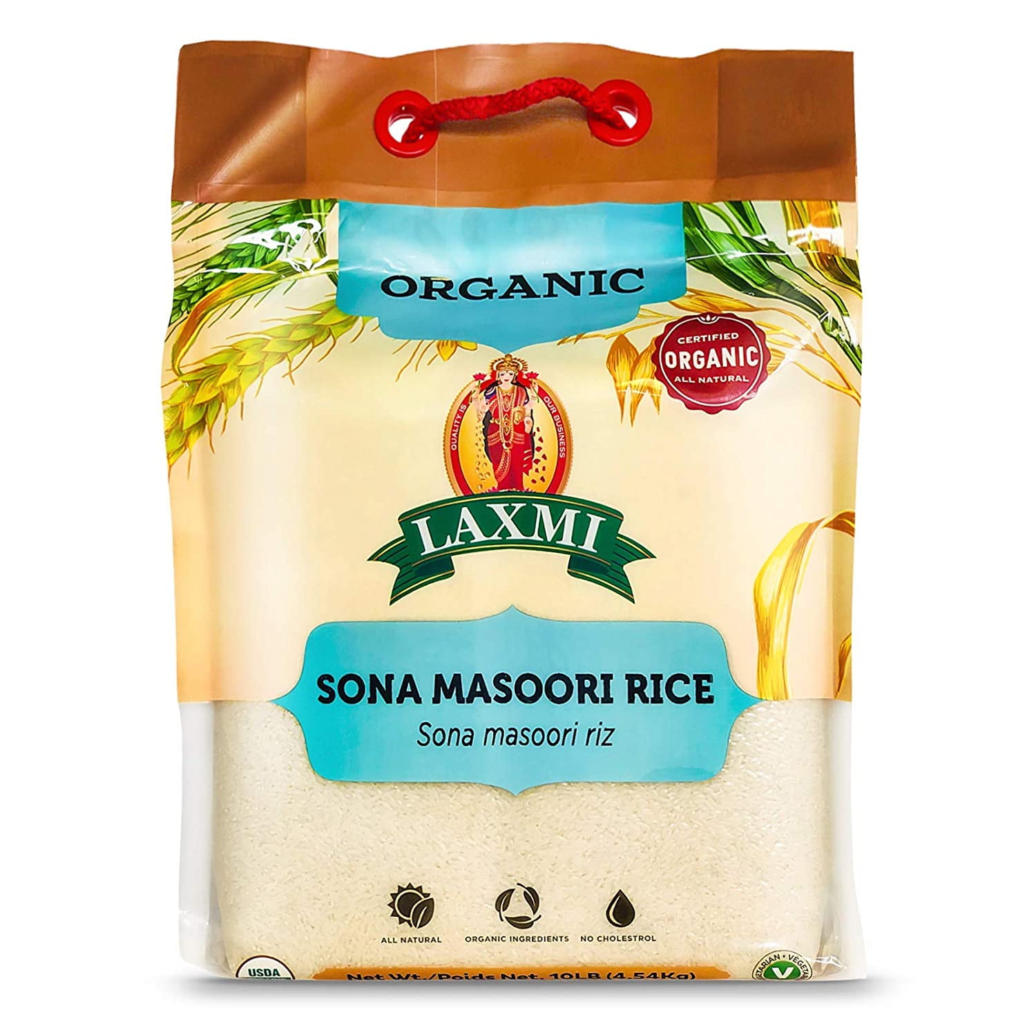 Laxmi Organic Sona Masoori Rice - Walmart.com