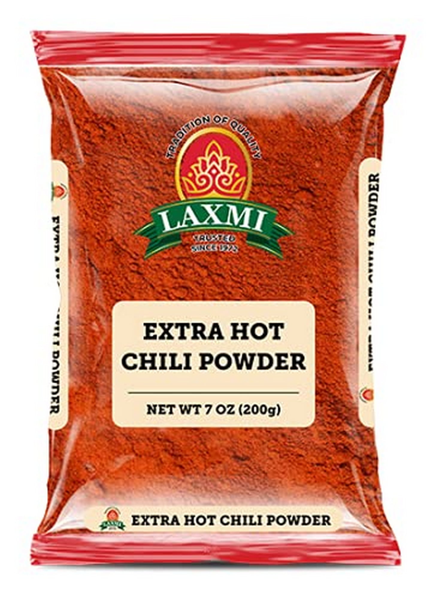 Laxmi Red Chili Powder, Extra Hot Spice, Made from Dried Ground Red ...