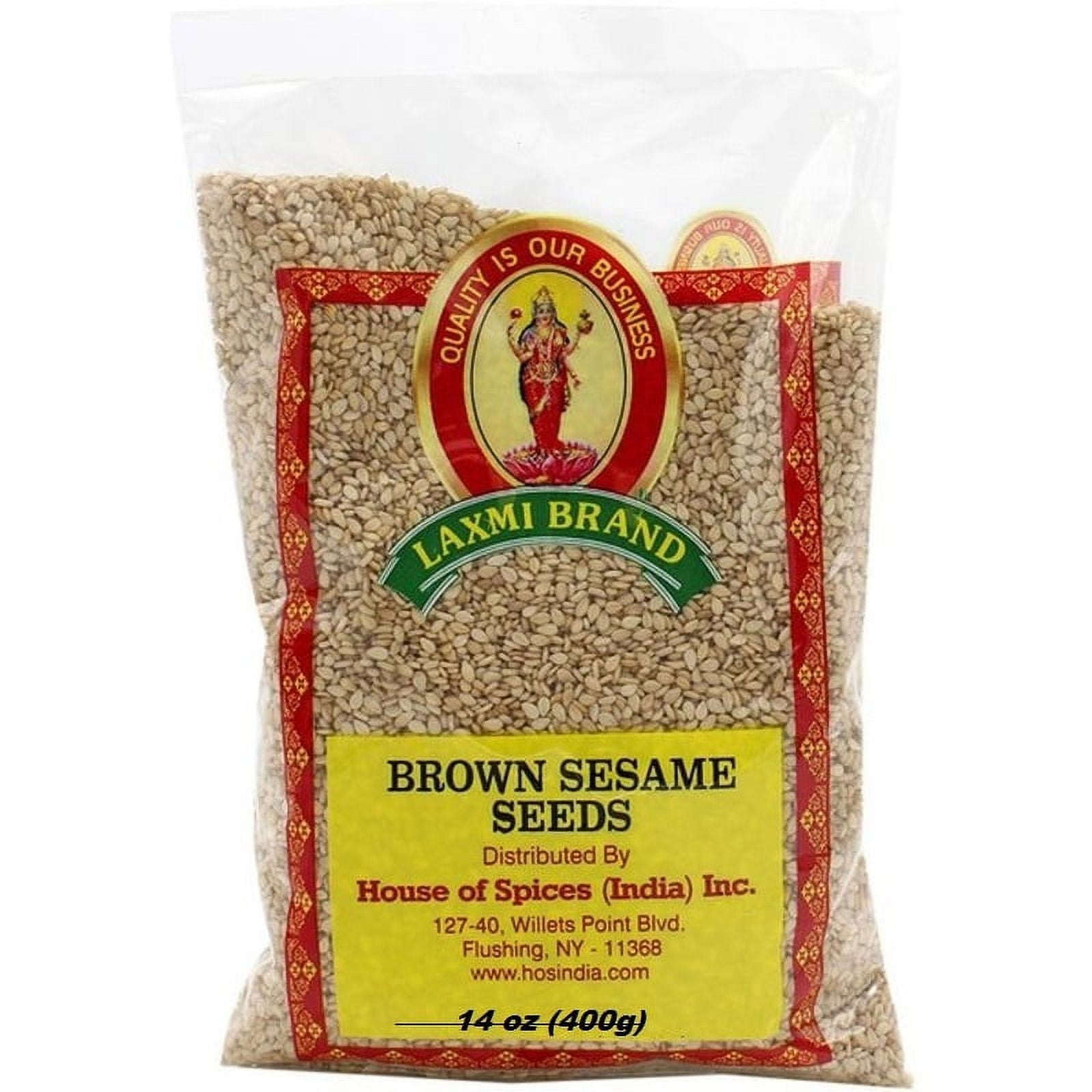 Laxmi Sesame Seeds Brown 400g, Nutty Flavor, Perfect for Asian Cooking ...