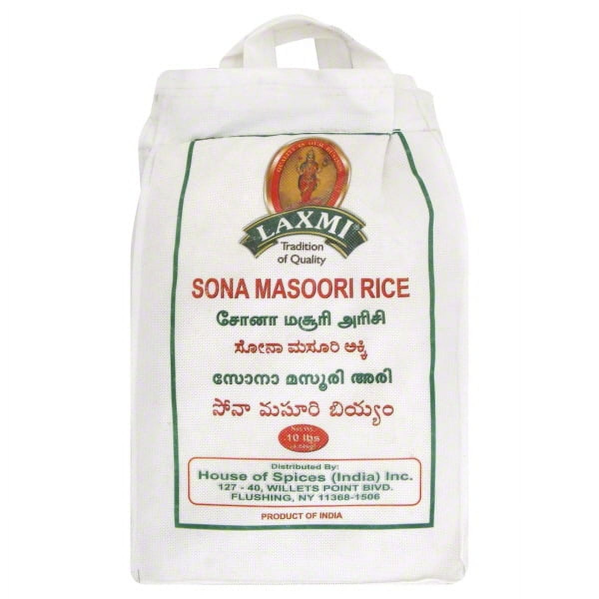 Laxmi Quality Sona Masoori Rice - 10 lbs, Product of India - Walmart.com