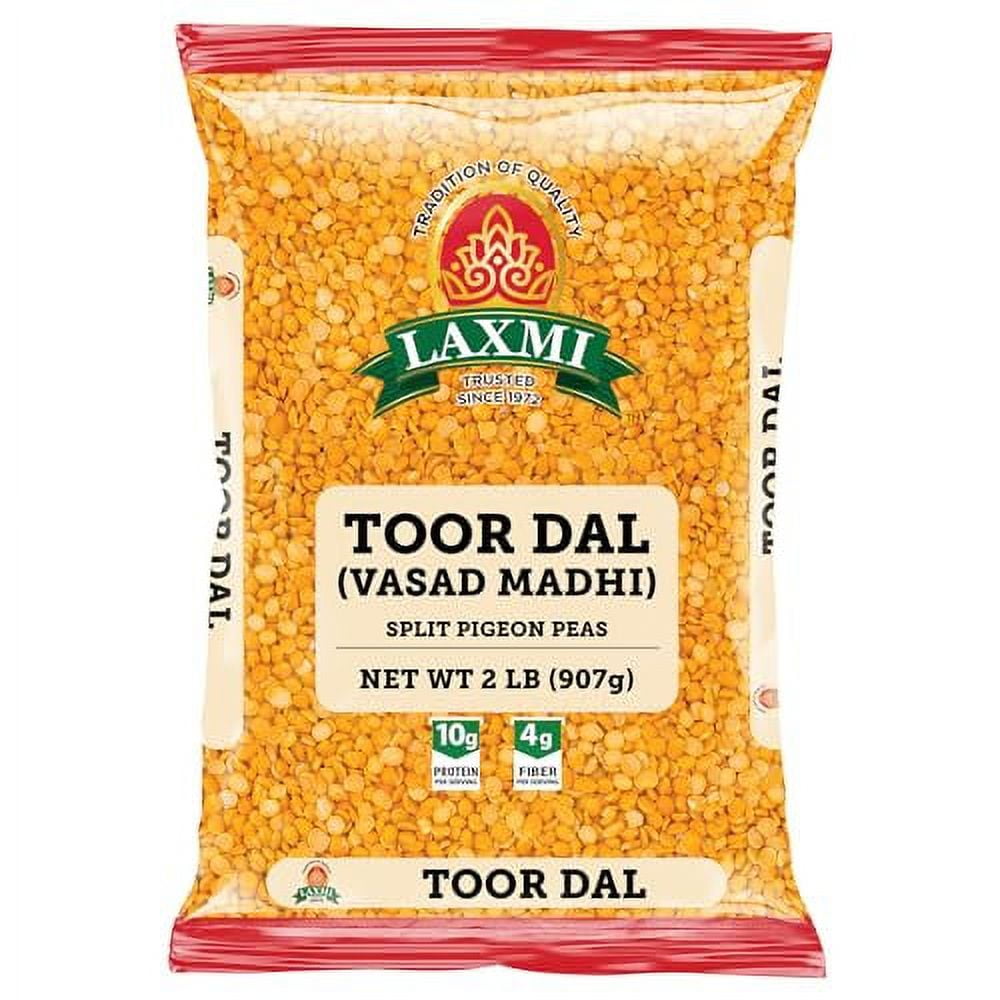 Laxmi Toor Dal, Traditional Indian Split Yellow Peas, Uncooked, 2lb Bag ...