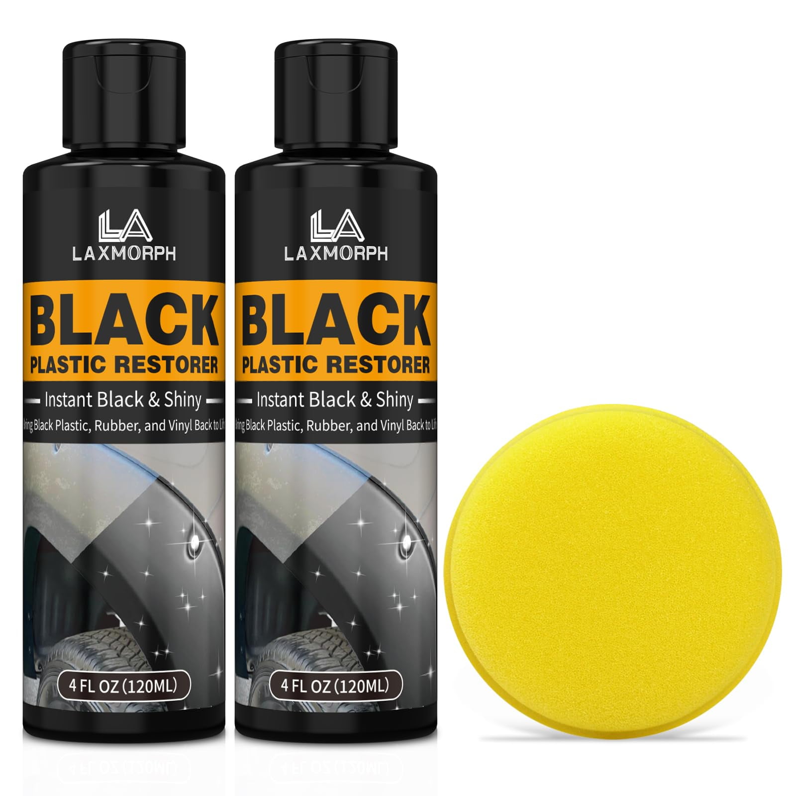 Laxmorph Plastic Restorer Car DHF10 Trim Restorer,Cars Black Plastic ...