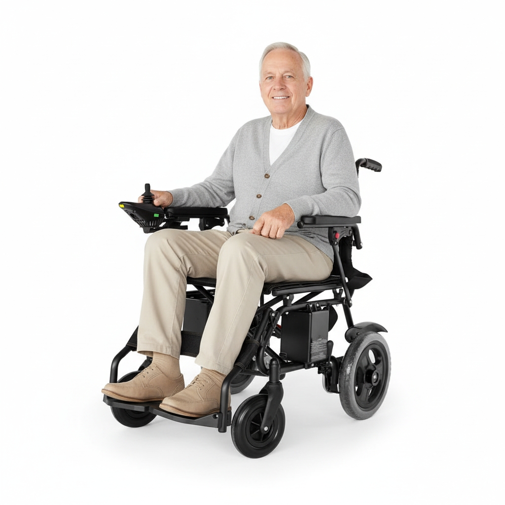 Laxodor 20 Miles Long-Range Electric Wheelchair for Adults, Lightweight ...