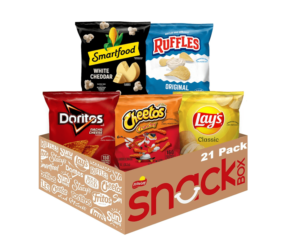 Lay Classic Mix Variety Pack Single Serve Snack Bags Chips Snacks 21 ...