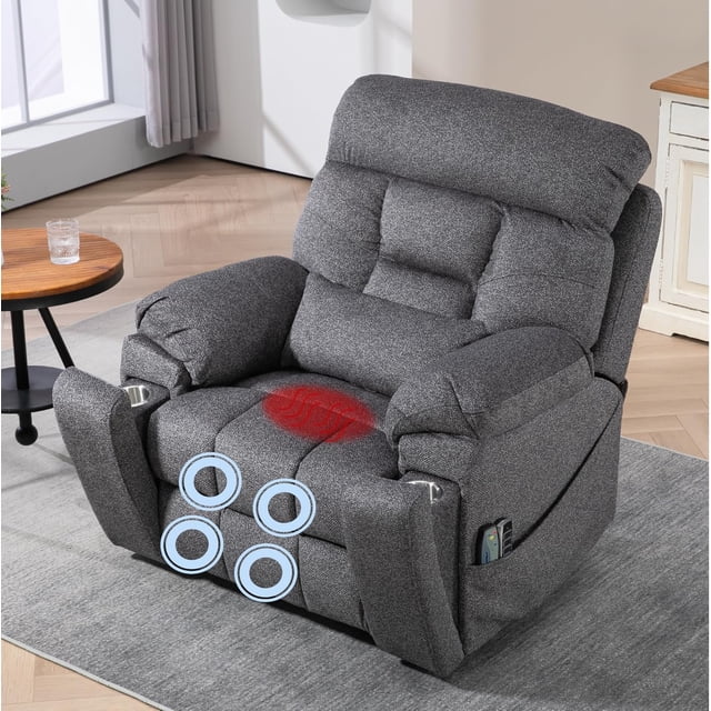 Lay Flat Power Lift Recliner Chair, | 400lbs | 25.5in Extra Wide | 4 ...