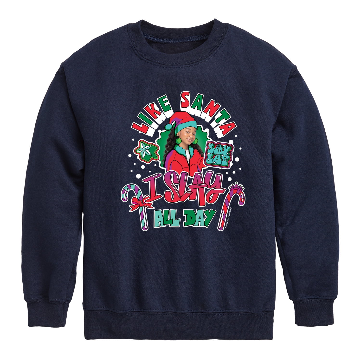 Lay Lay - I Slay All Day - Toddler And Youth Crewneck Fleece Sweatshirt ...