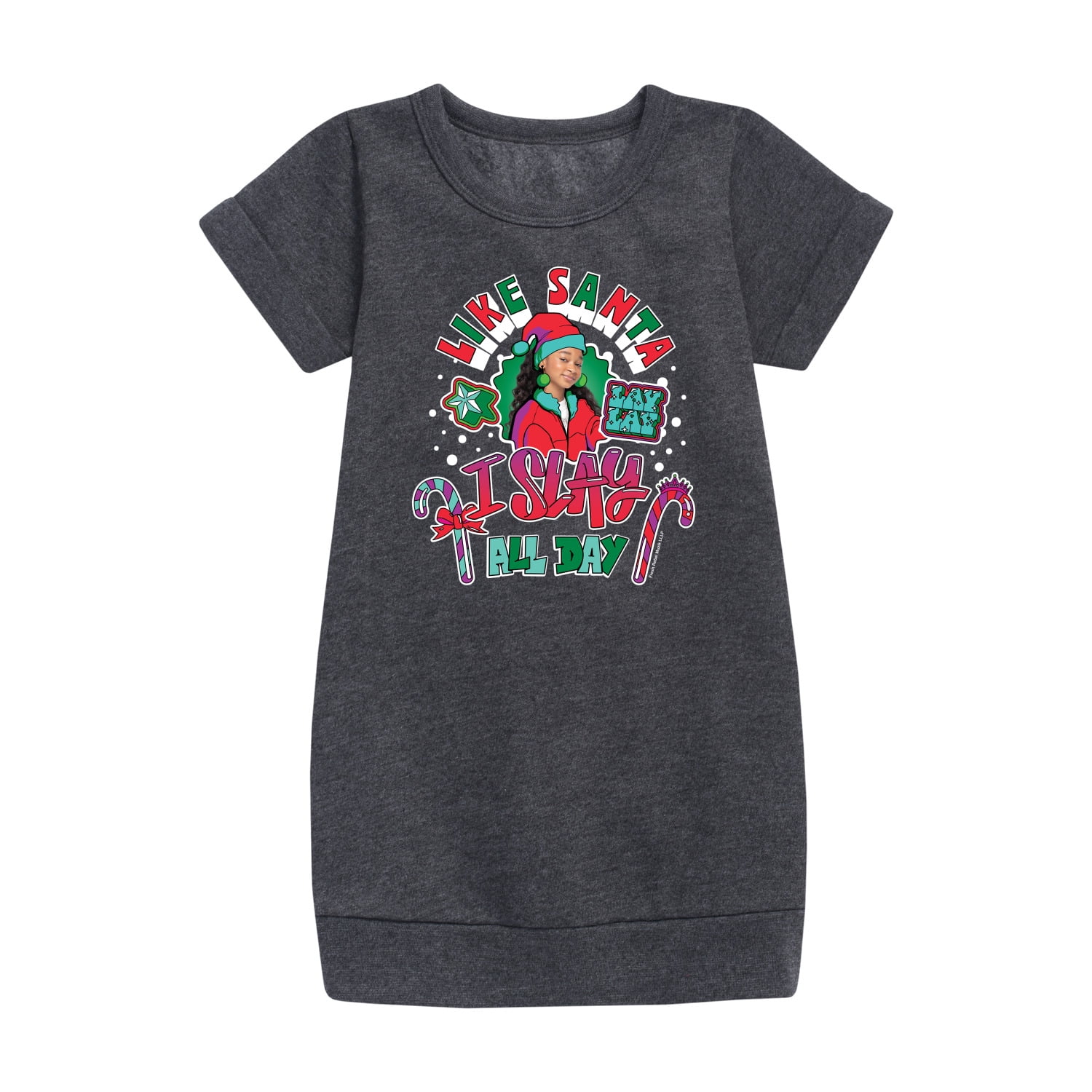 Lay Lay - I Slay All Day - Toddler And Youth Girls Fleece Dress ...