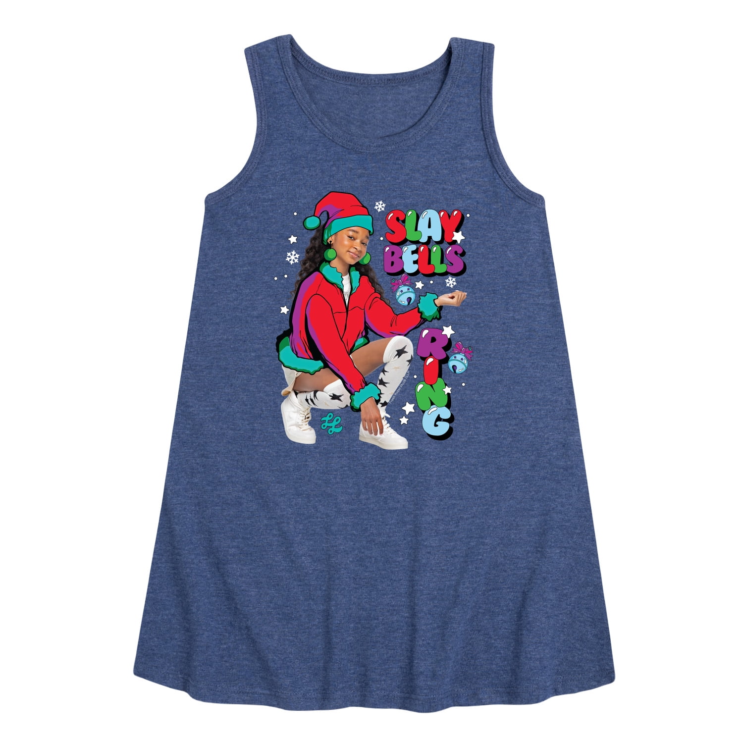 Lay Lay - Slay Bells Ring - Toddler and Youth Girls A-line Dress ...