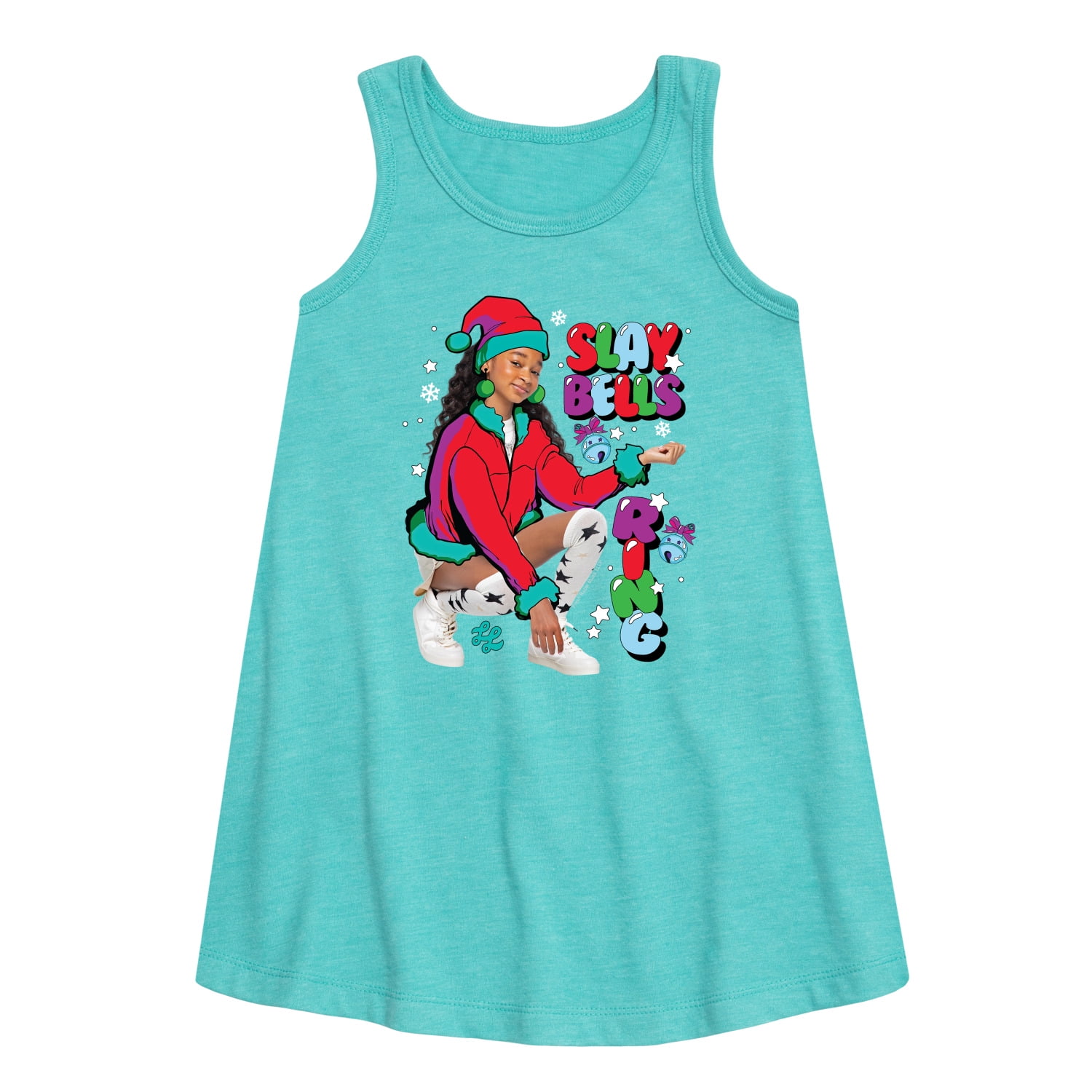 Lay Lay - Slay Bells Ring - Toddler and Youth Girls A-line Dress ...