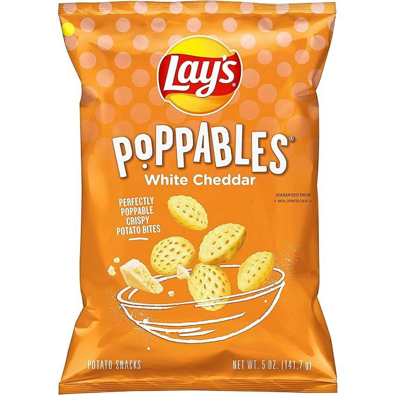 Lay's Poppables White Cheddar Flavored Potato Snacks, 5 Oz - Walmart.com