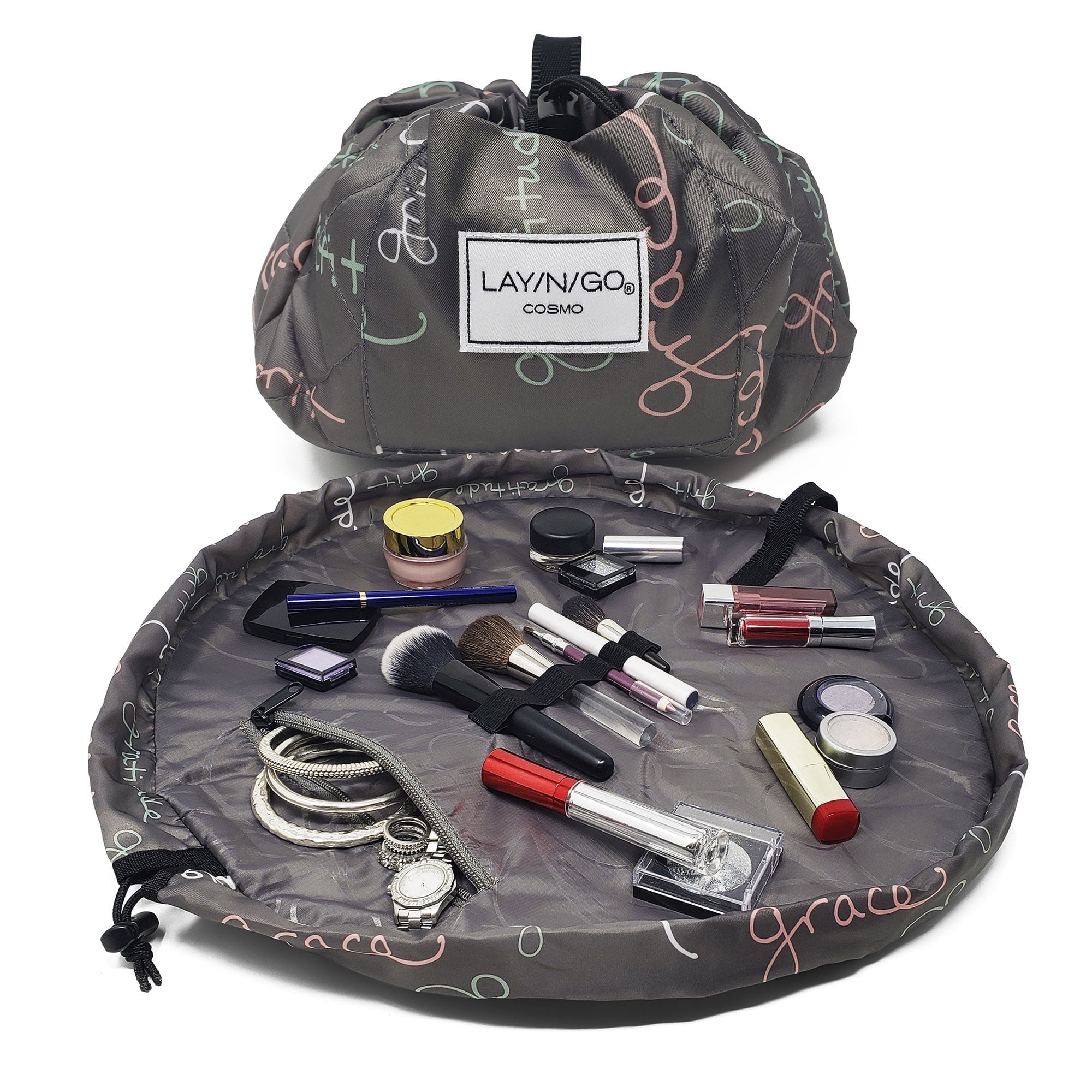Lay-n-Go COSMO (20") Beauty Set, Drawstring Cosmetic Makeup Bag ...