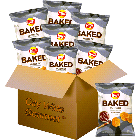Lay's Baked BBQ Potato Crisps, 1.125 ounce bags. (Pack of 8) , Bundled ...