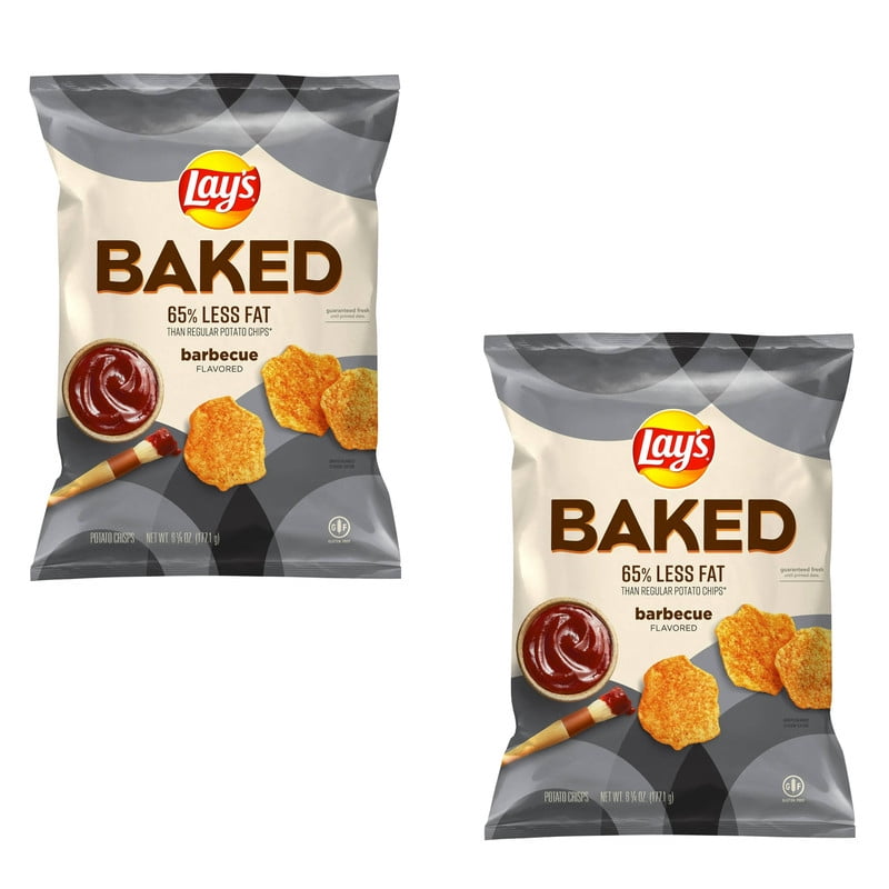 Lay's Baked Gluten-Free Barbecue Potato Crisps,2PACK - Walmart.com
